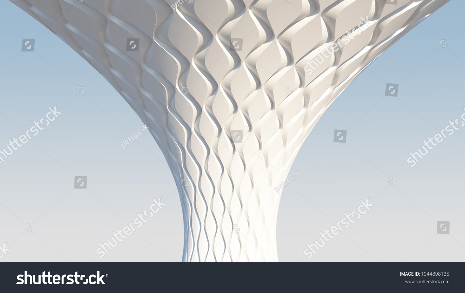 Column Parametric Pattern 3d Rendering Stock Illustration 1944898135 ...