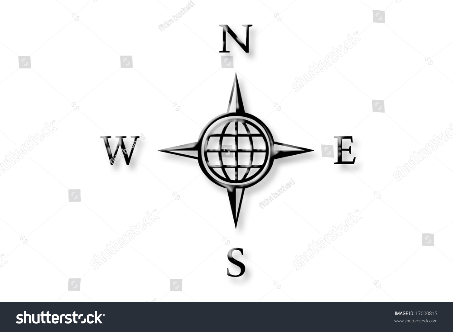 Compass Arrows Stock Illustration 17000815 | Shutterstock