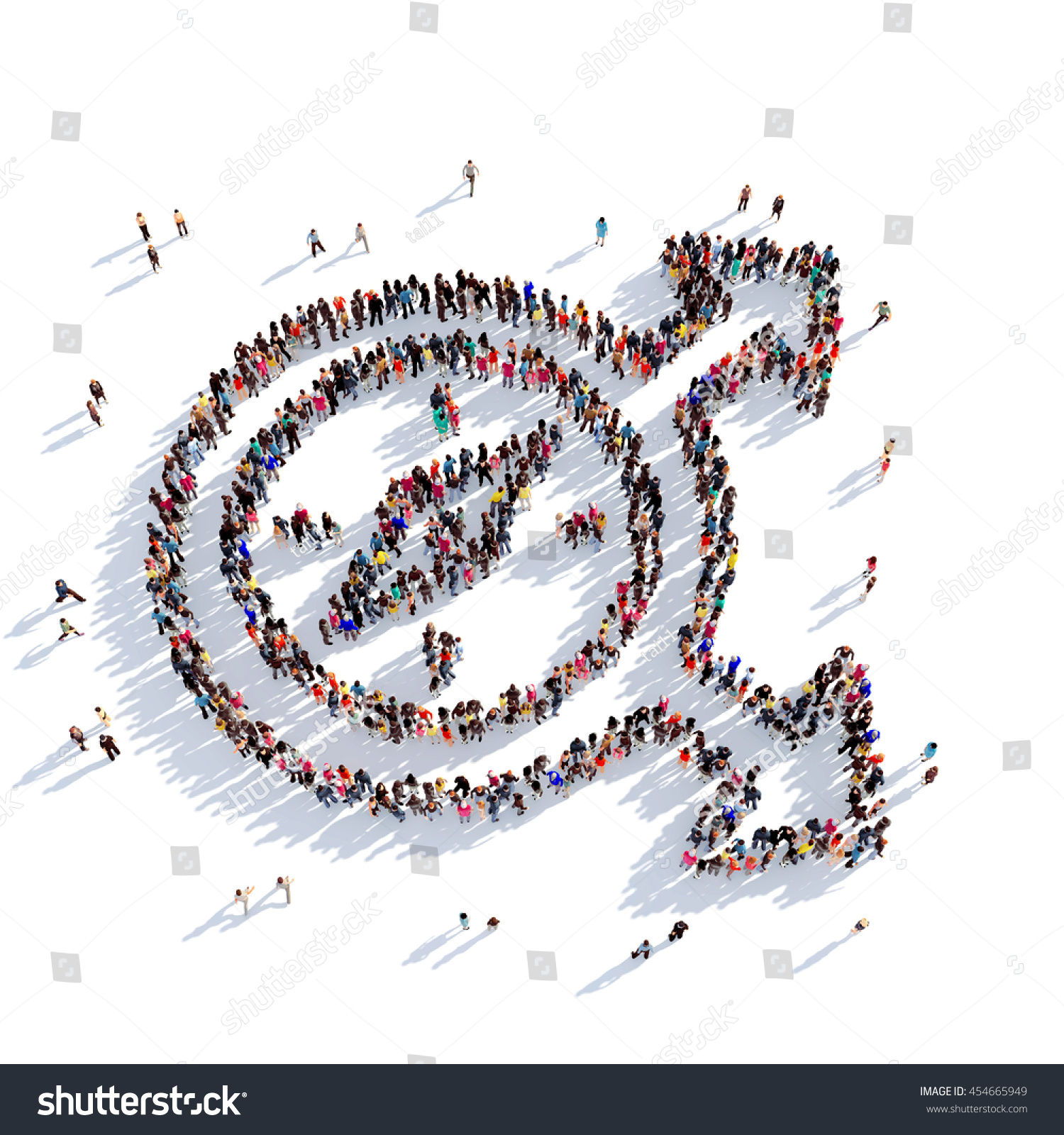 Compass Direction Shape Icon 3d Rendering Stock Illustration 454665949 ...