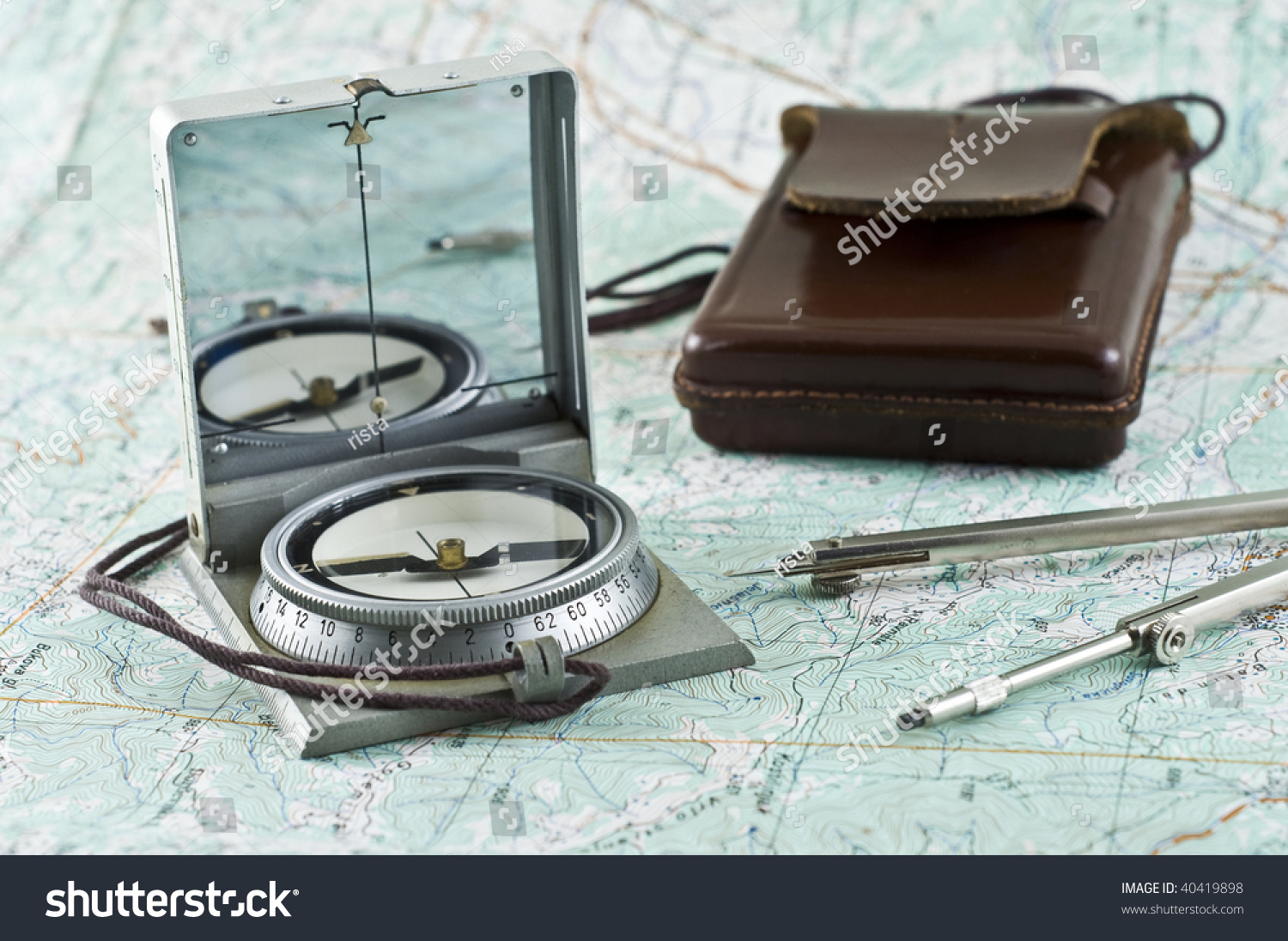 Compass Map Stock Photo 40419898 | Shutterstock