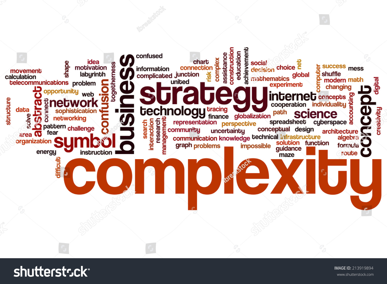 Complexity Concept Word Cloud Background Stock Illustration 213919894 ...