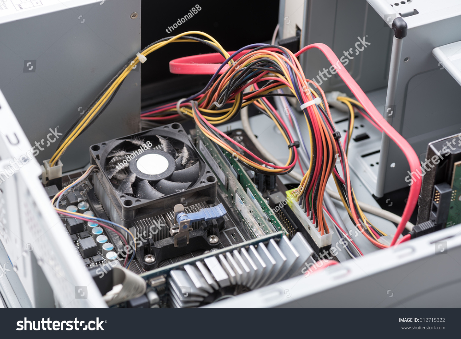 Components Inside A Computer Stock Photo 312715322 : Shutterstock