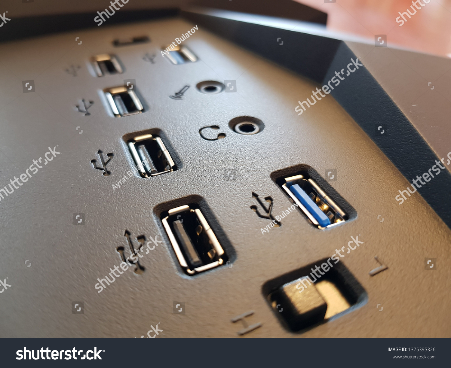 Computer Case Connections Panel Stock Photo 1375395326 | Shutterstock