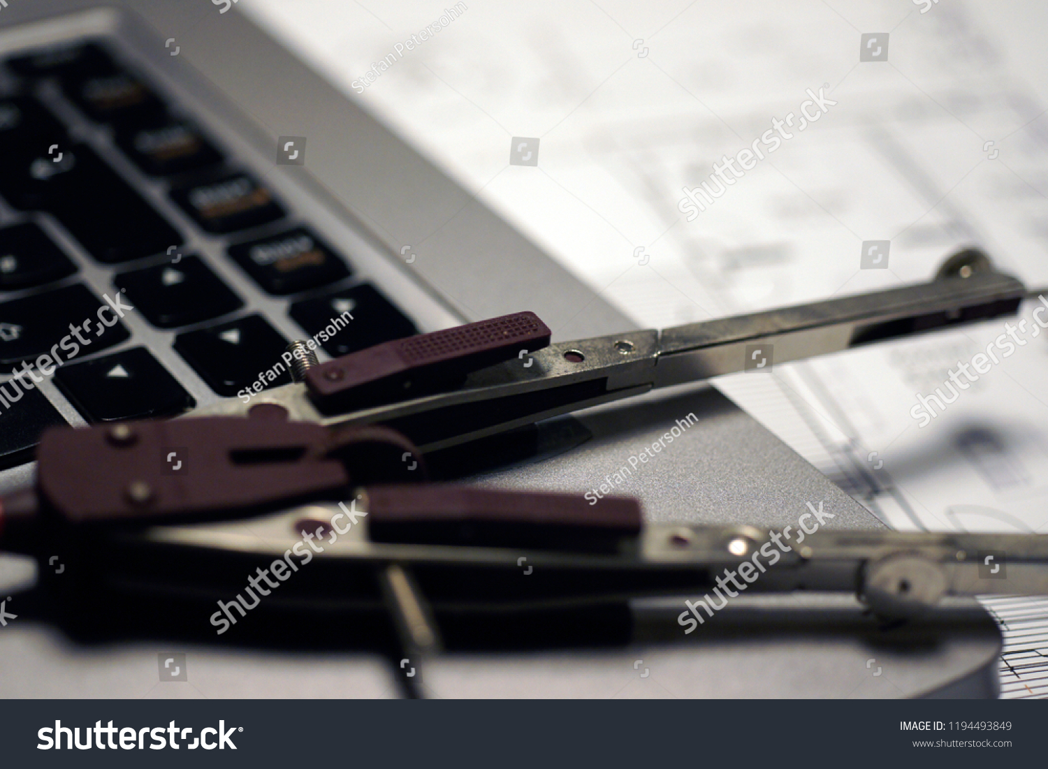 Computer Circle Architecture Plan Stock Photo (Edit Now) 1194493849