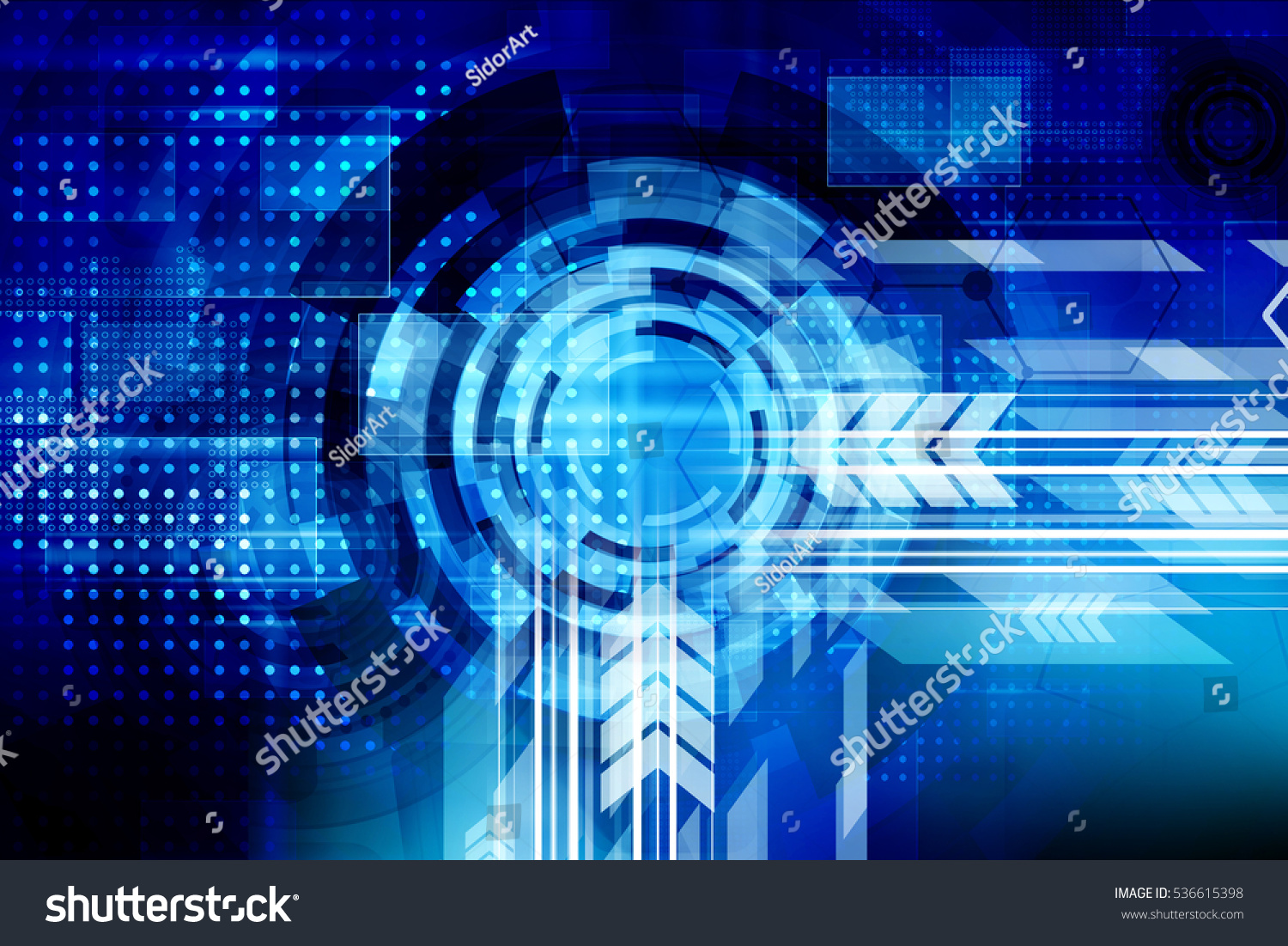 Computer Network Digital Communication Abstract Information Stock ...
