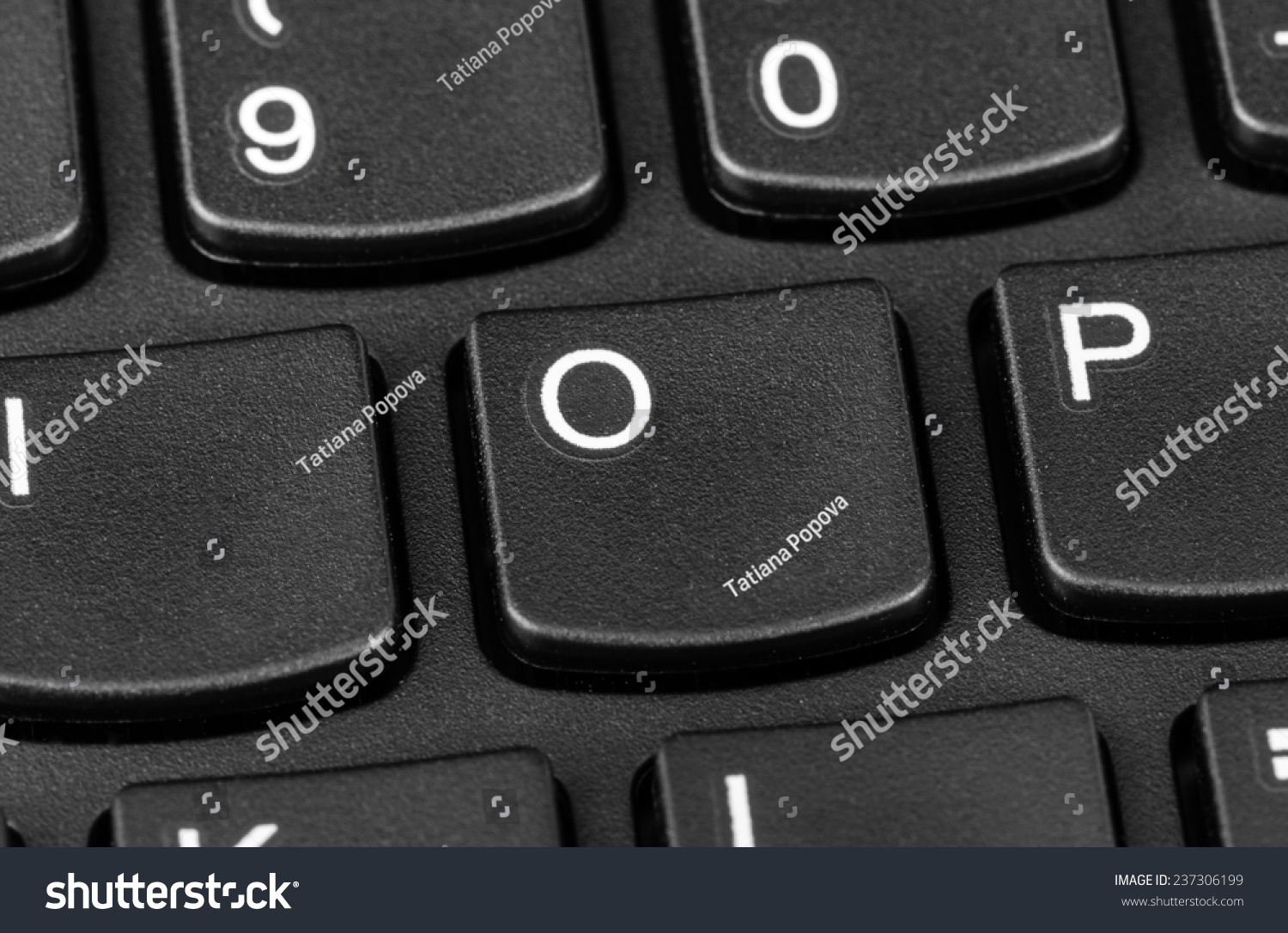 Computer Notebook Keyboard Technology Background Stock Photo 237306199 ...