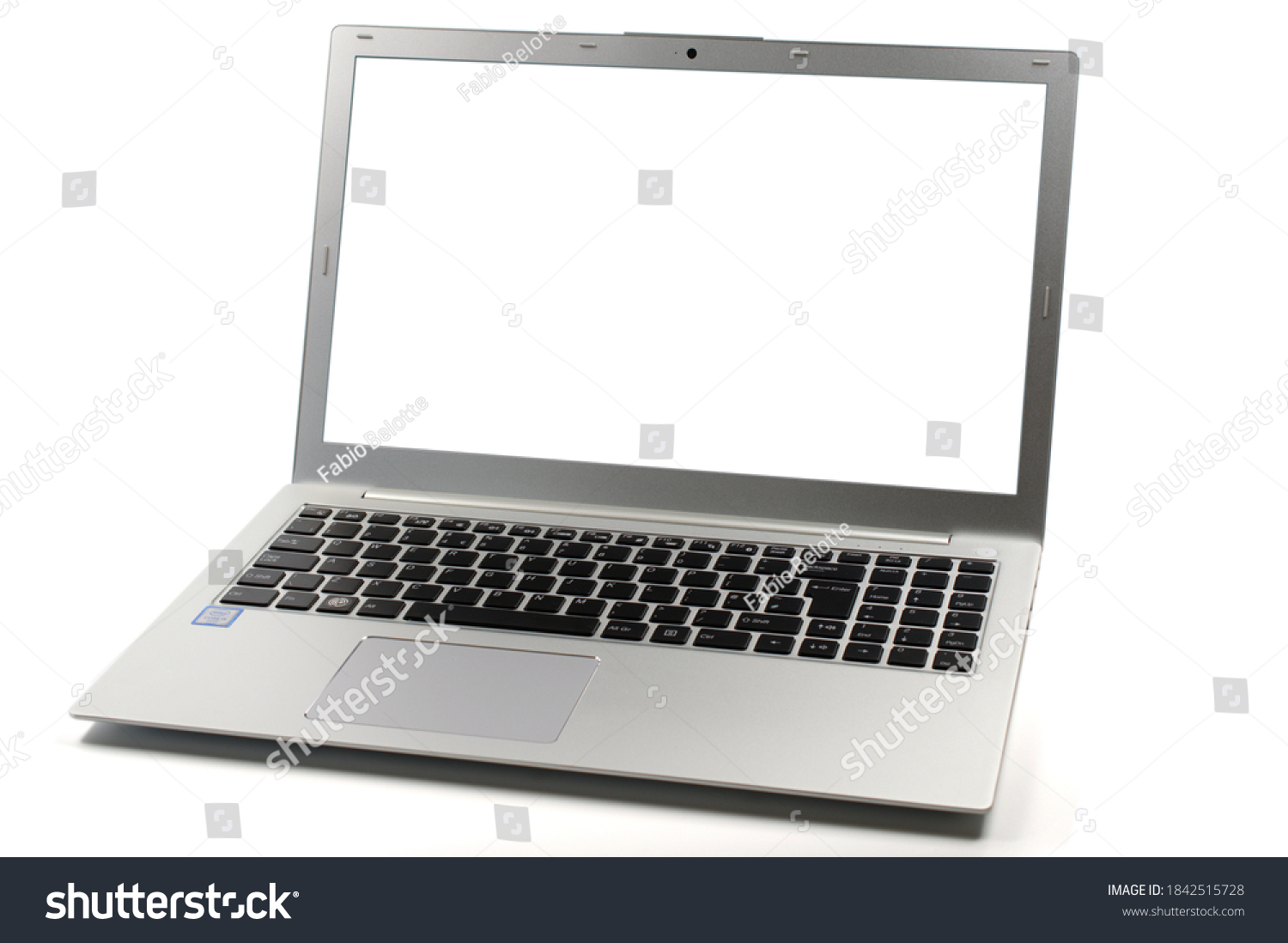Computer Empty White Screen Isolated Stock Photo 1842515728 | Shutterstock