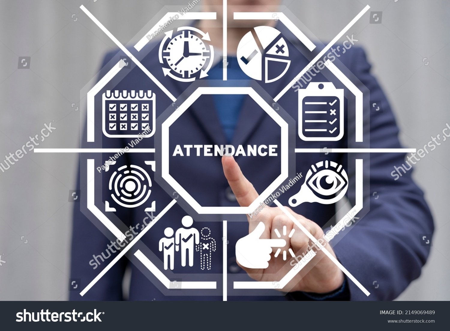 Concept Attendance Business Management Businessman Teacher Stock Photo ... Concept Attendance Business Management Businessman Teacher Stock Photo ...