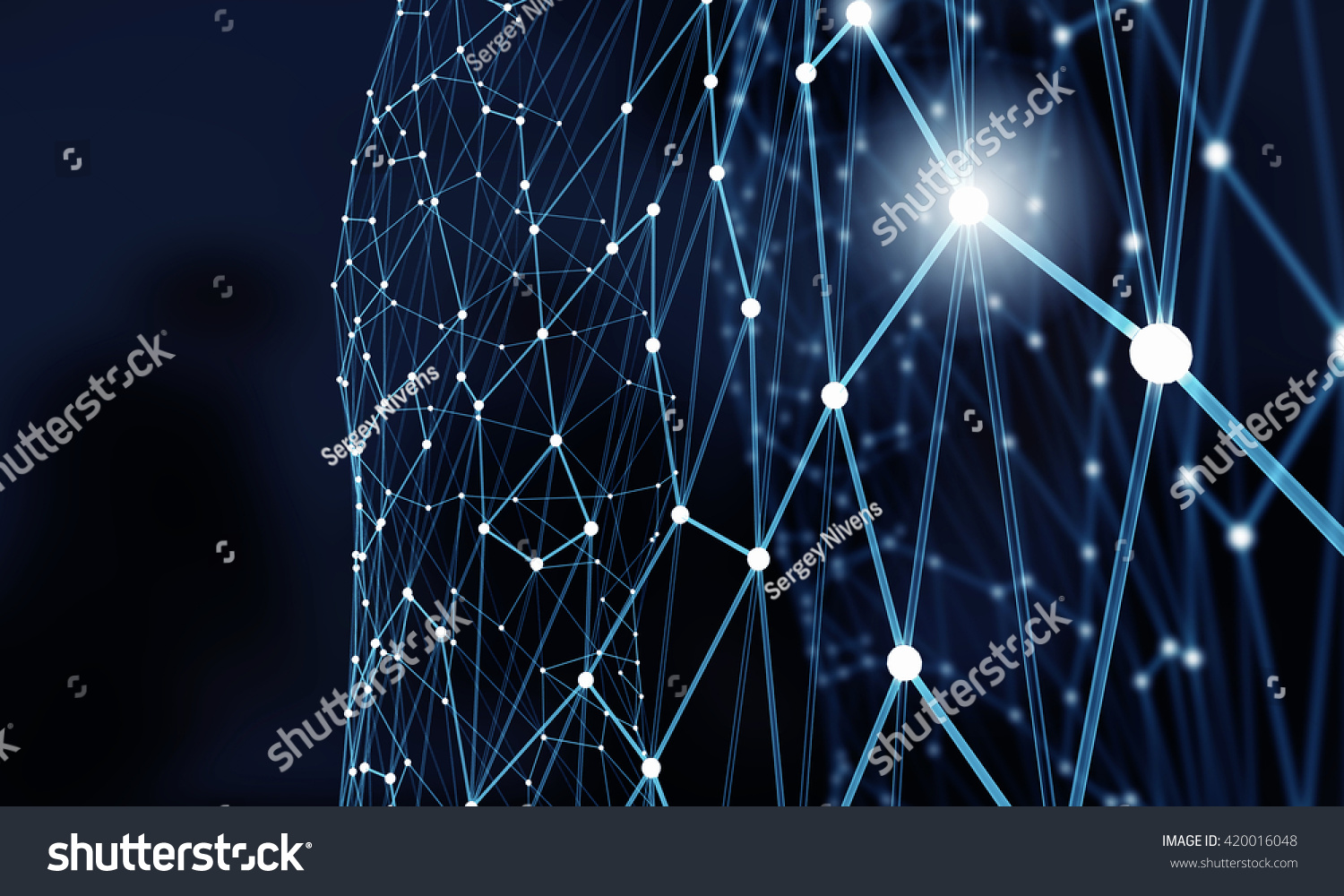 Connected Lines Background Stock Illustration 420016048 | Shutterstock