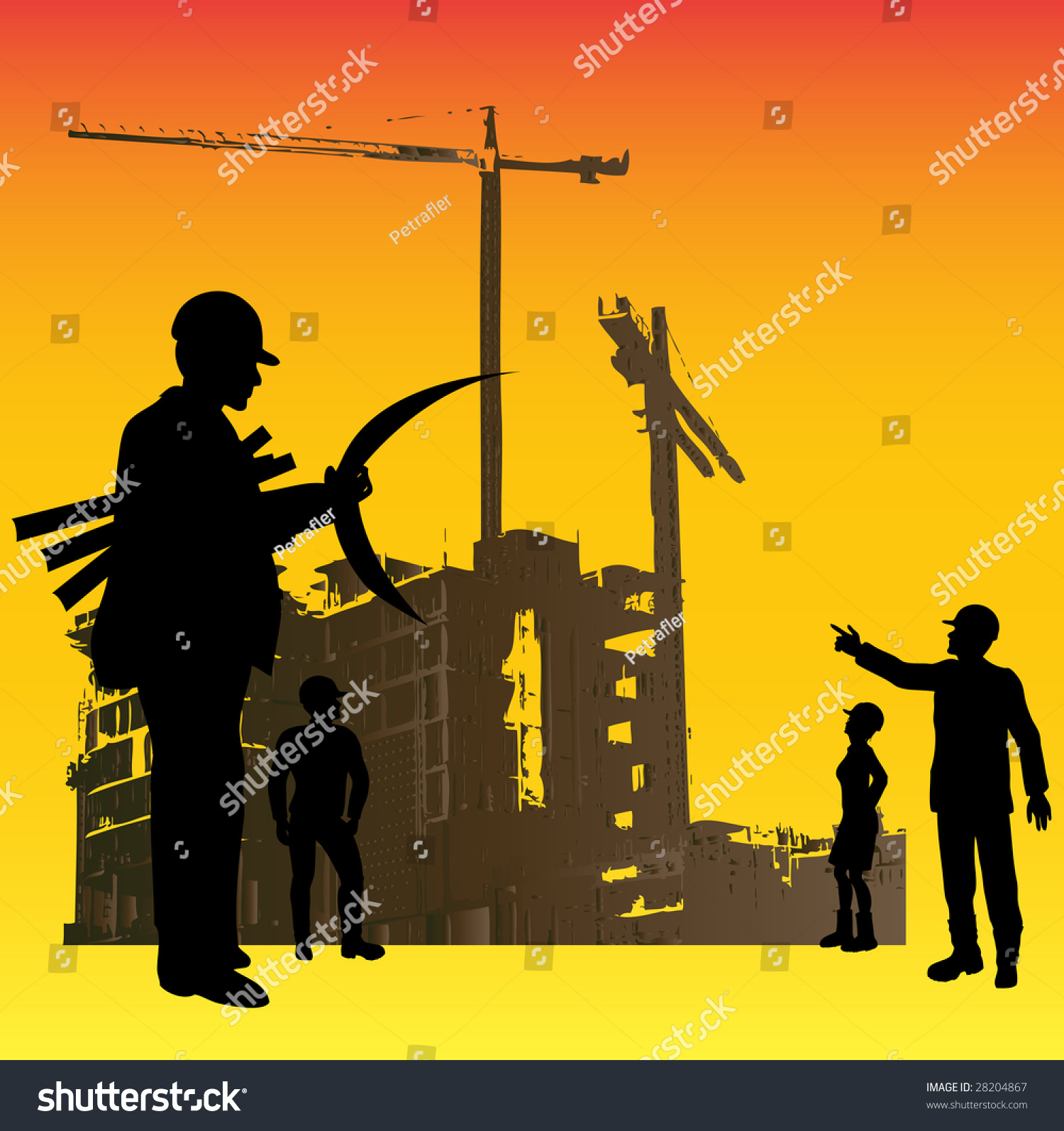 Construction Project Bitmap Background 스톡 일러스트 28204867 | Shutterstock