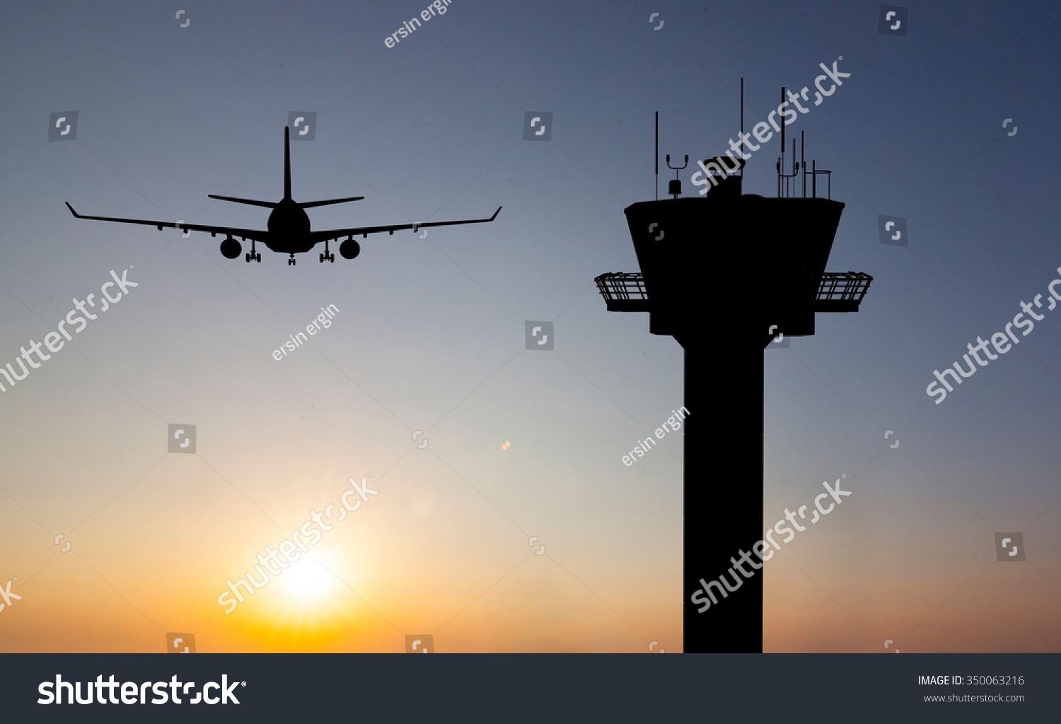 1,844 Air traffic control tower silhouette Images, Stock Photos ...