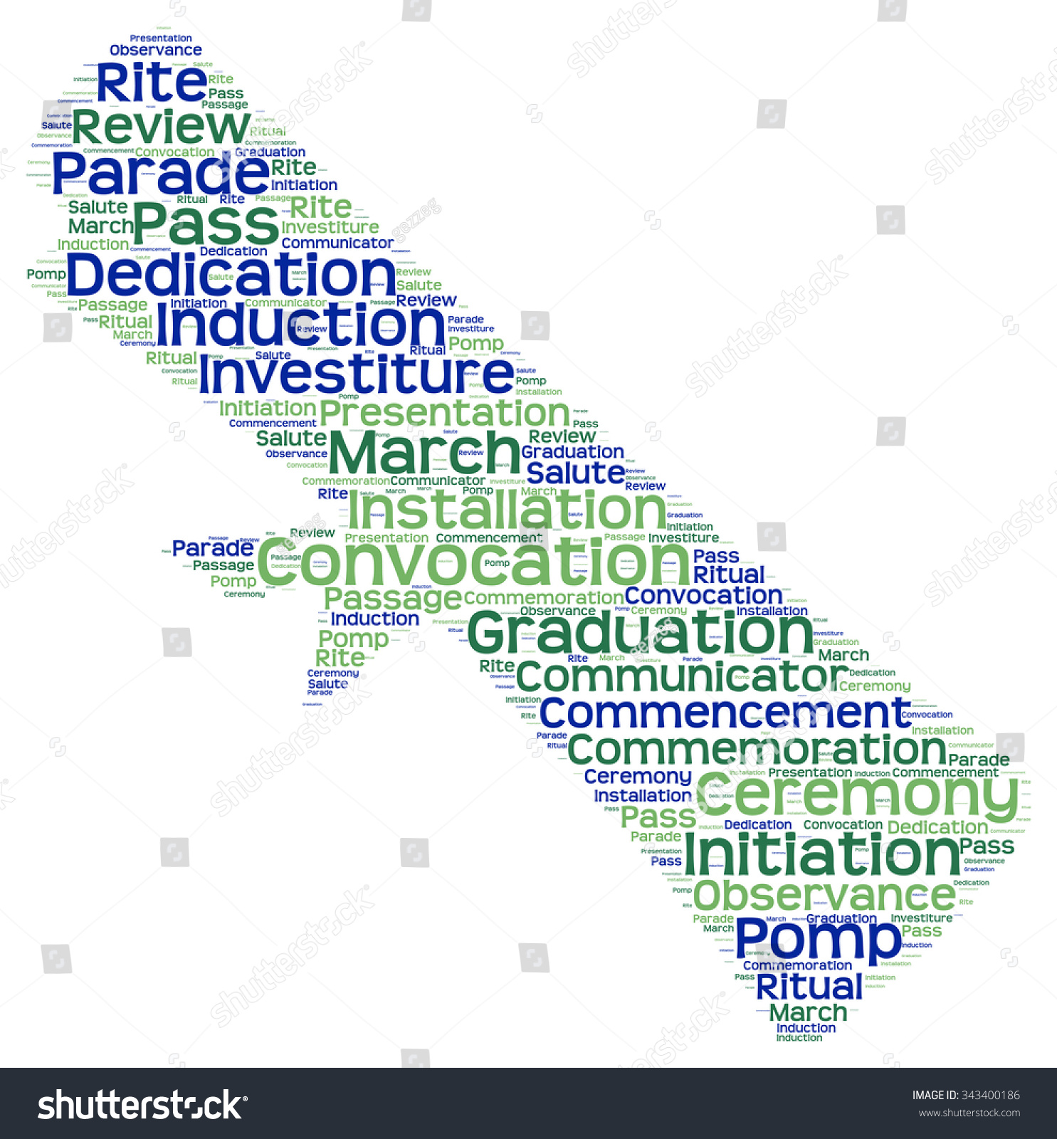 Convocation Word Cloud Illustration Convocation Scroll Stock ...