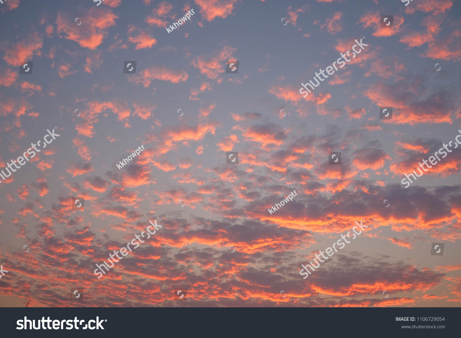 Cotton Candy Sky Cloud Texture Background Stock Photo 1106729054 ...