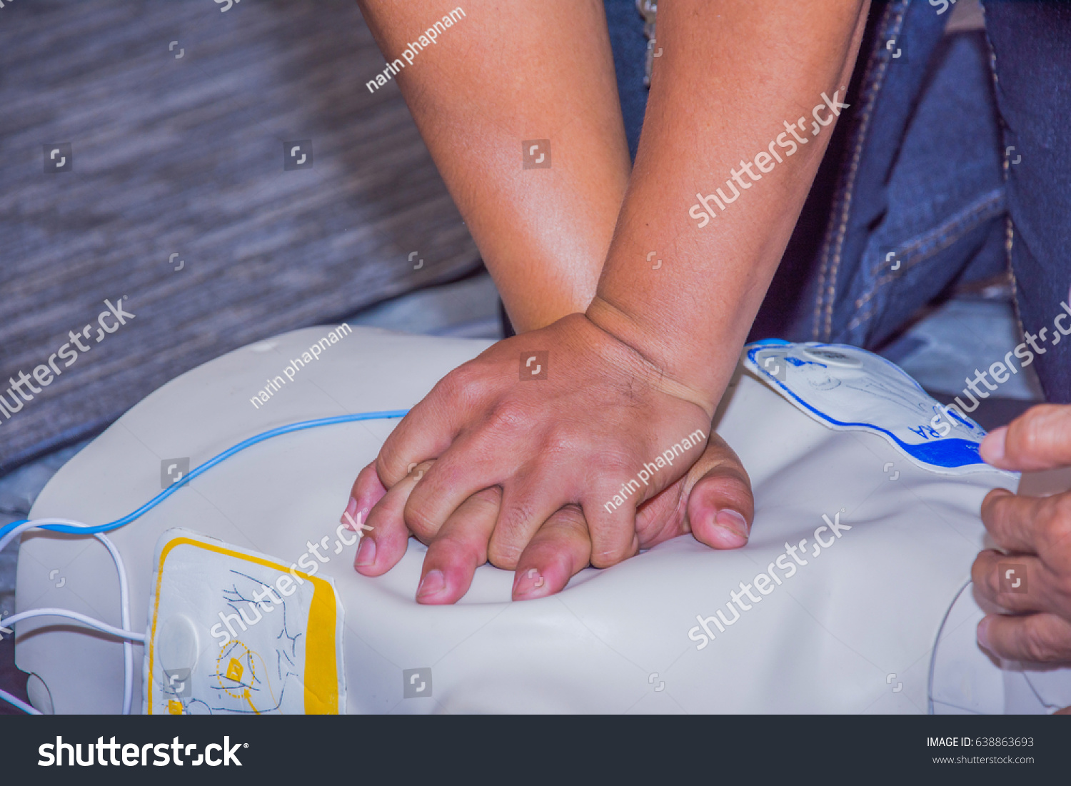 Cpr Aed Training Dummy Basic Life Stock Photo 638863693 | Shutterstock