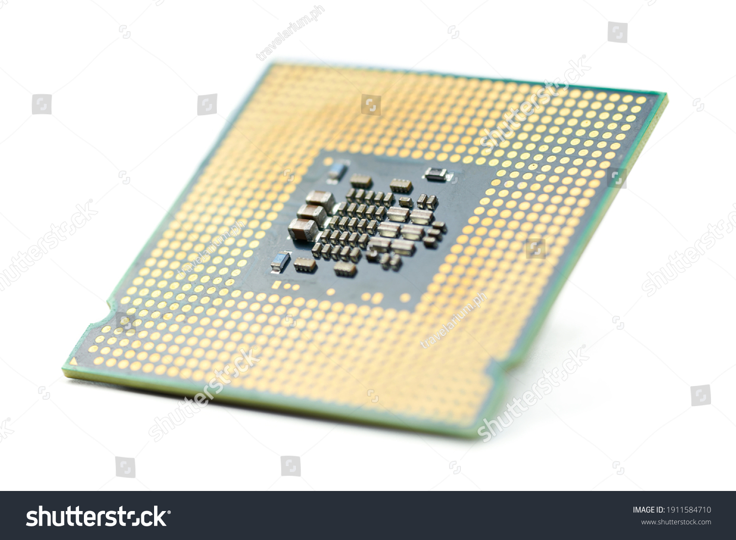 Cpu Central Processor Unit Isolated Background Stock Photo 1911584710 ...