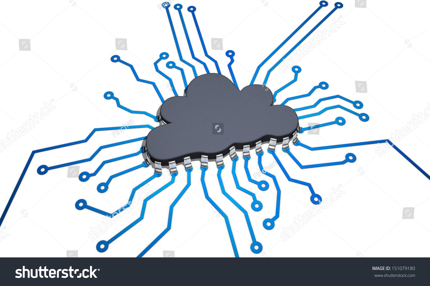 Cpu Cloud Stock Illustration 151079180 | Shutterstock