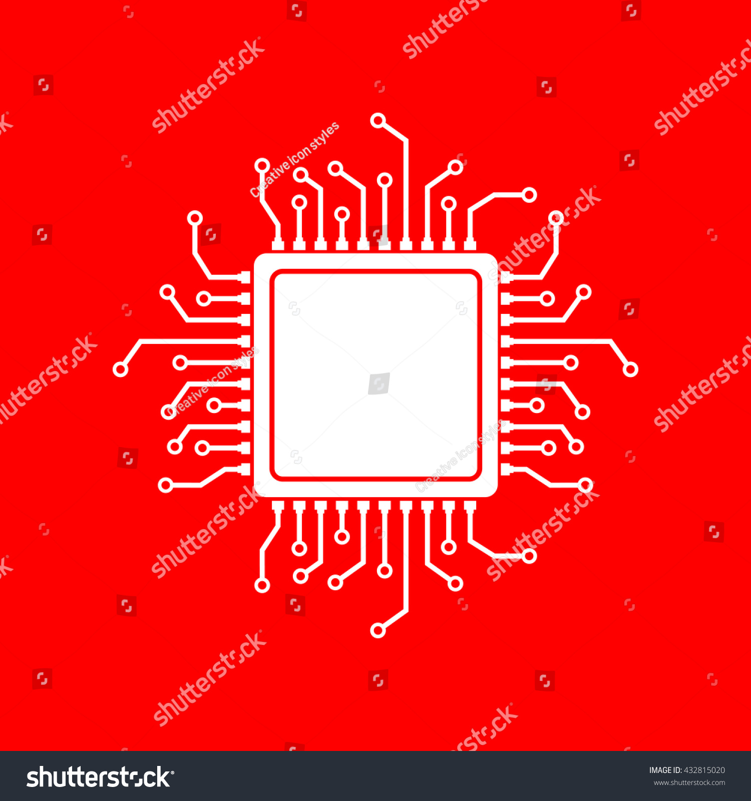 Cpu Microprocessor Illustration Stock Illustration 432815020 | Shutterstock