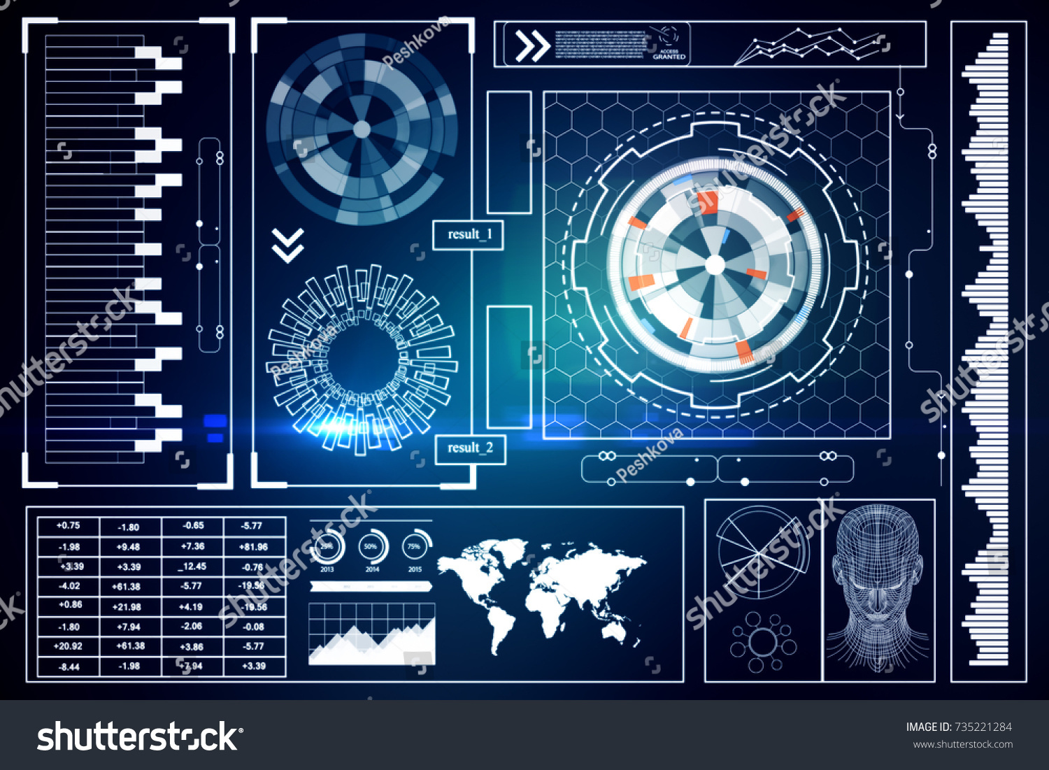 Creative Digital Business Screen Background Interface Stock ...
