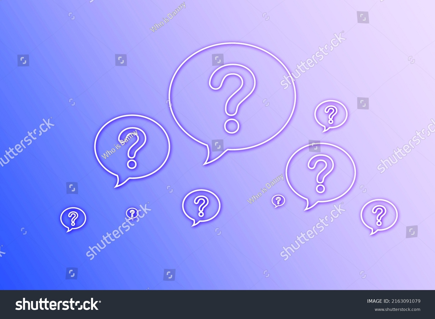Creative Digital Question Mark Background 3d Stock Illustration ...