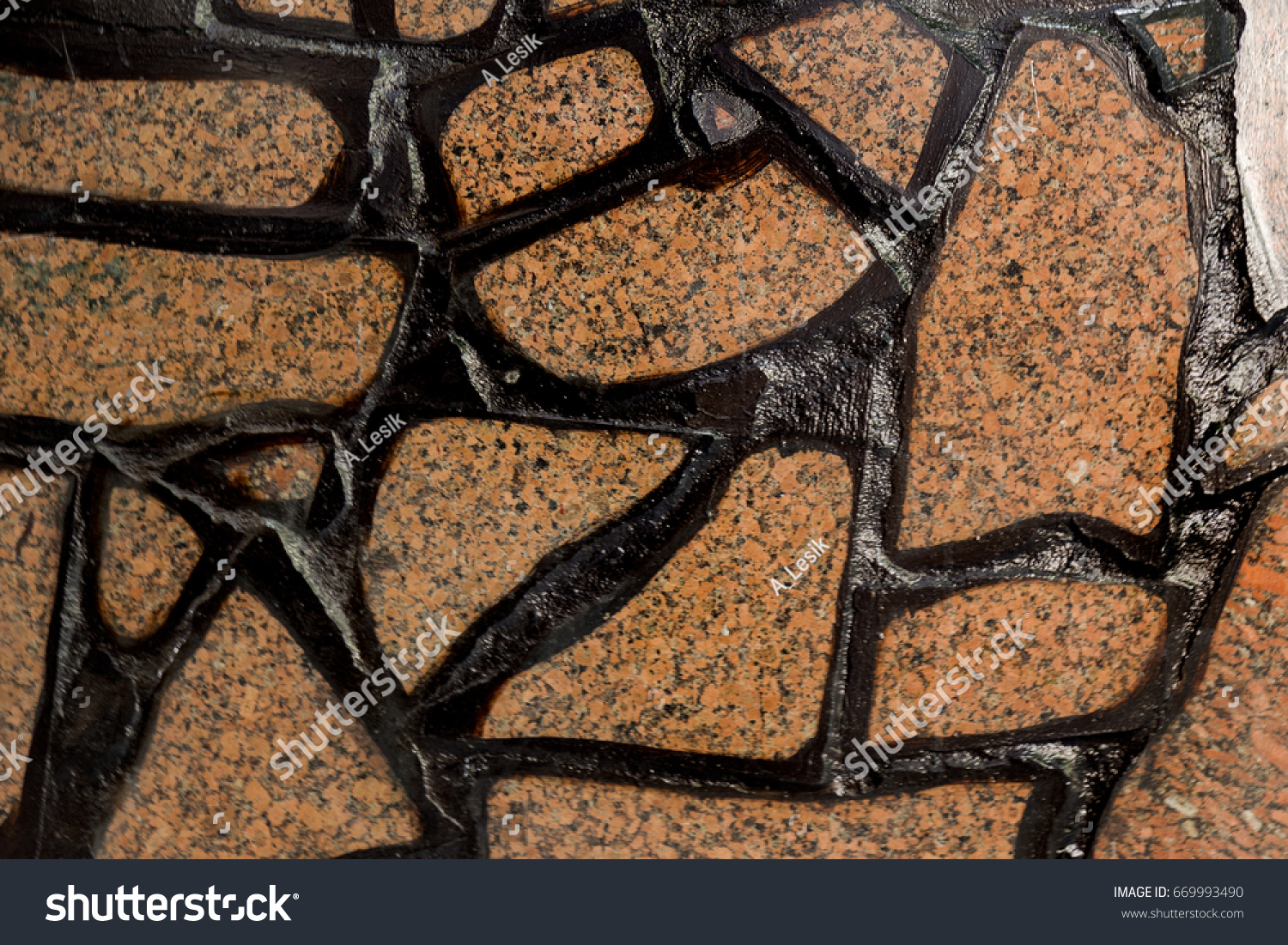 Creative Flat Crack Background On Wall Stock Photo 669993490 | Shutterstock