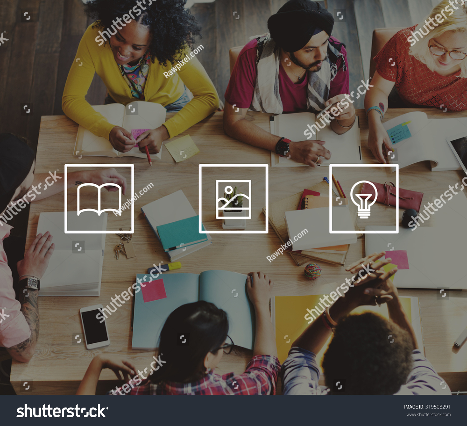Creative Ideas Thinking Knowledge Design Concept Stock Photo 319508291 ...