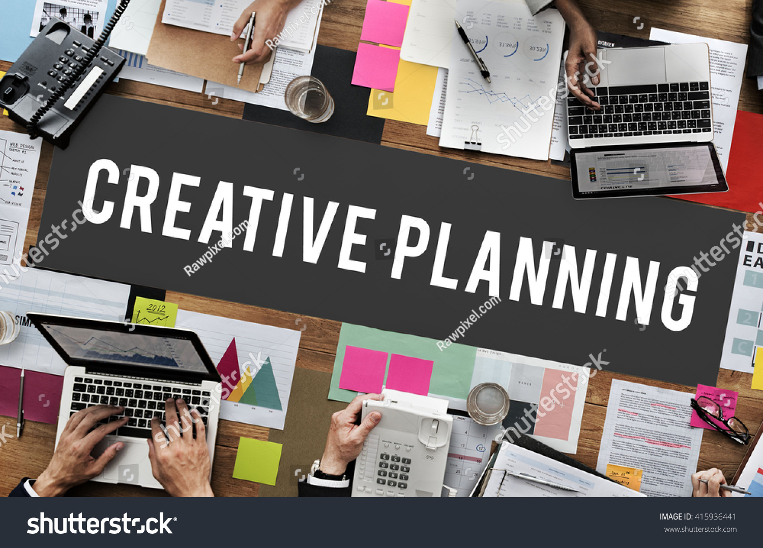 Creative Planning Process Evaluation Ideas Insight Stock Photo ...