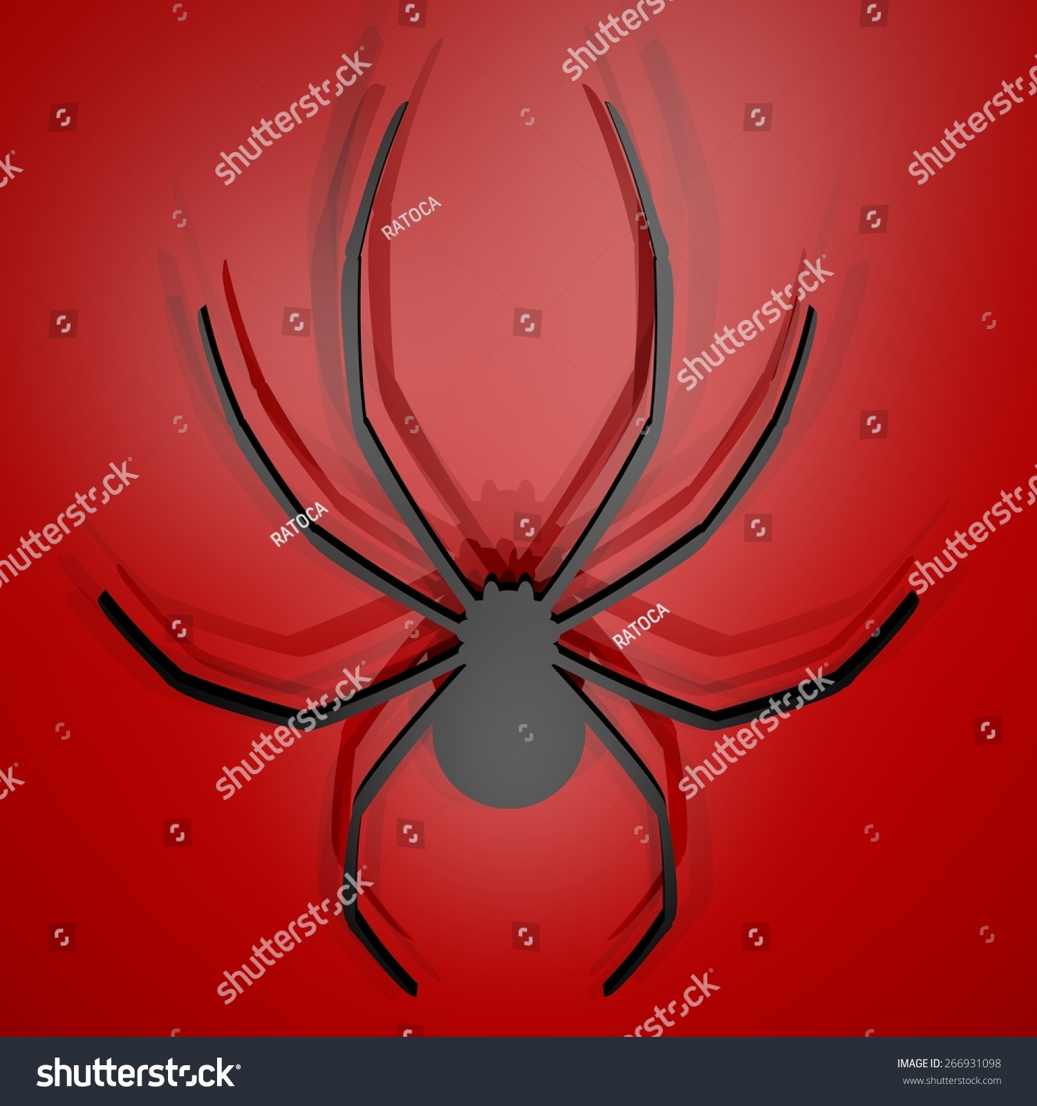 Creative Render Spider Stock Illustration 266931098 | Shutterstock