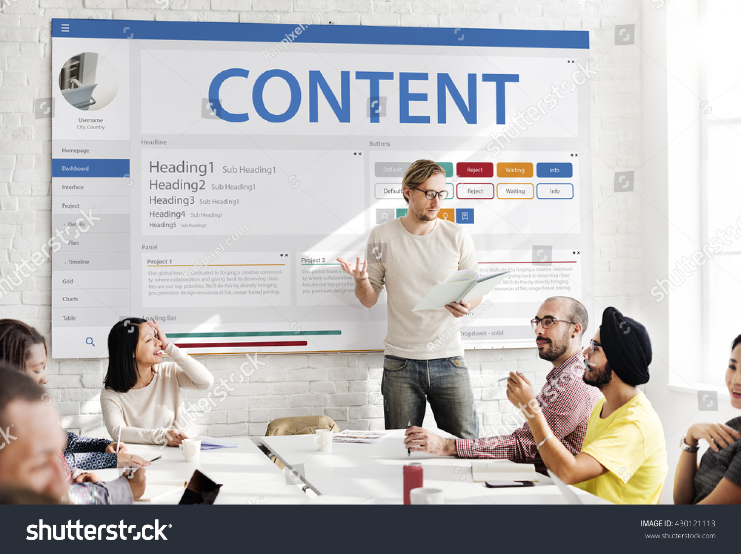 Creative Sample Website Design Template Concept Stock Photo (Edit Now ...