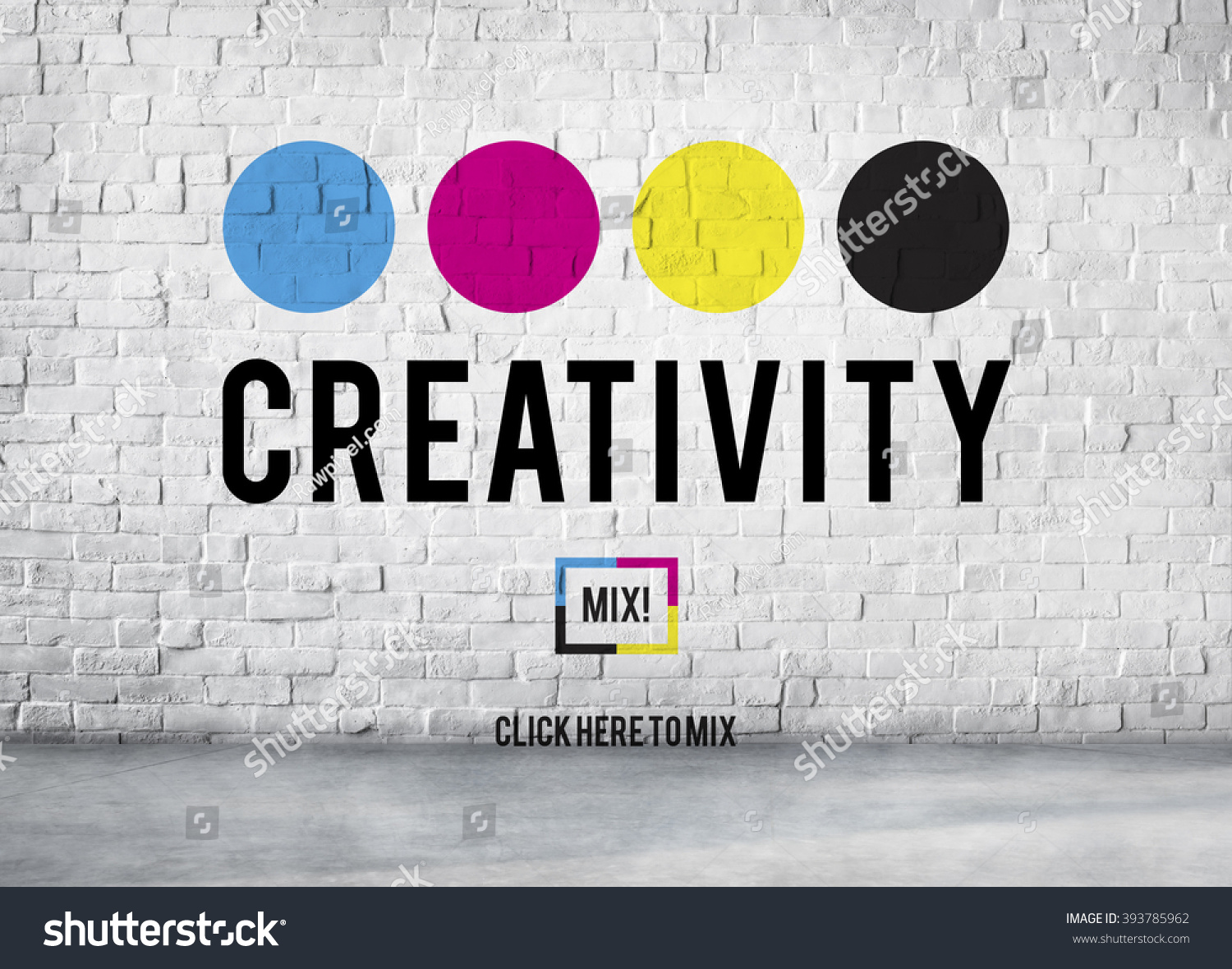 Creativity Color Imagination Creating Process Concept Stock ...