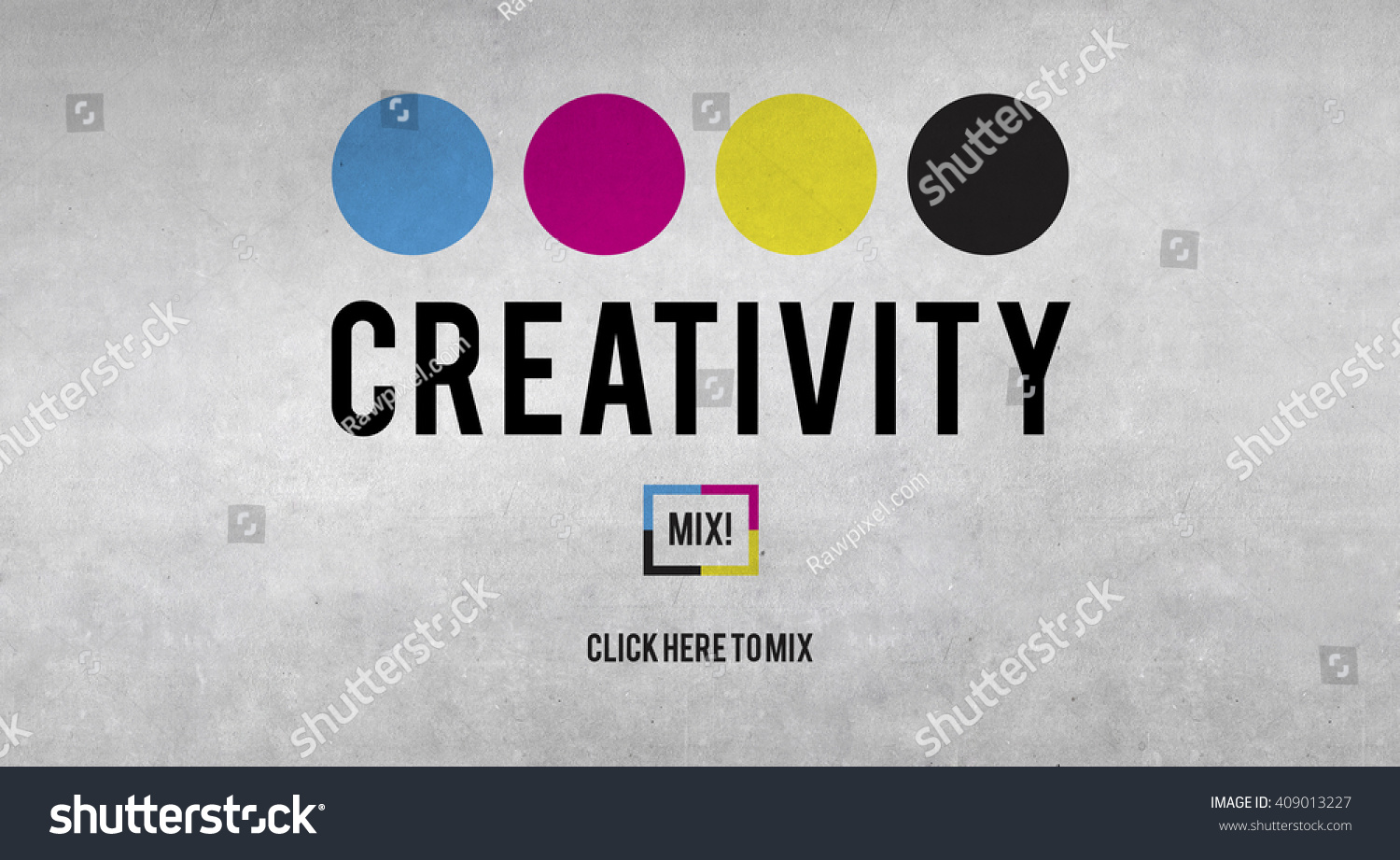 Creativity Color Imagination Creating Process Concept Stock ...