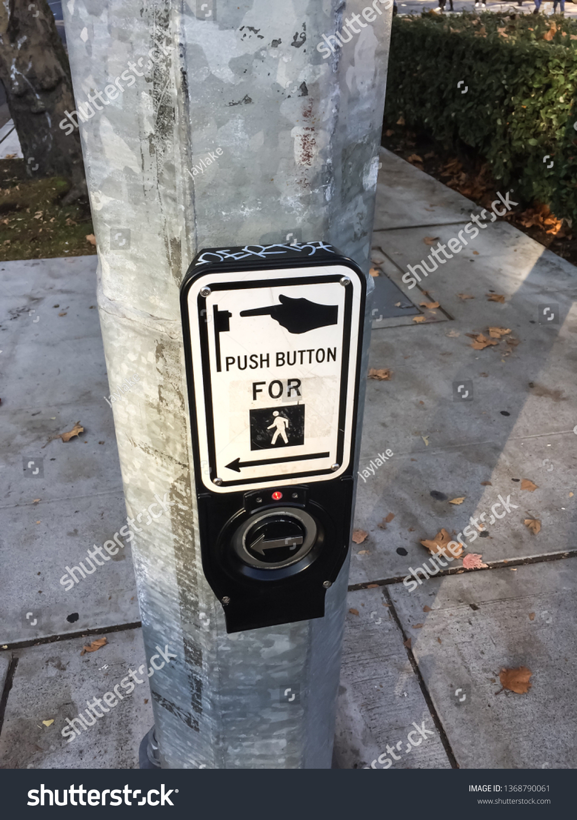 Crosswalk Push Button Stock Photo 1368790061 | Shutterstock
