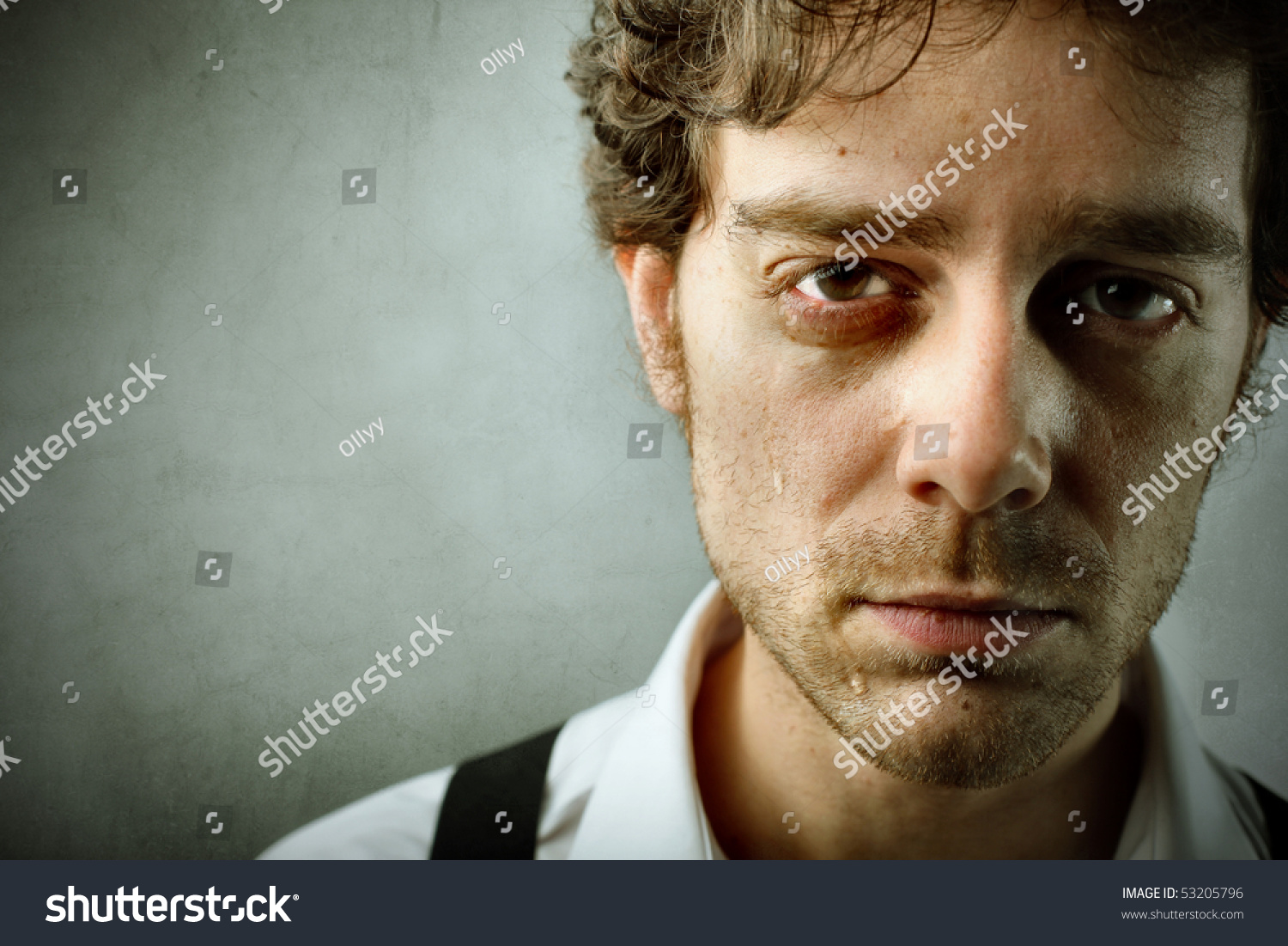 Crying Man Stock Photo 53205796 : Shutterstock