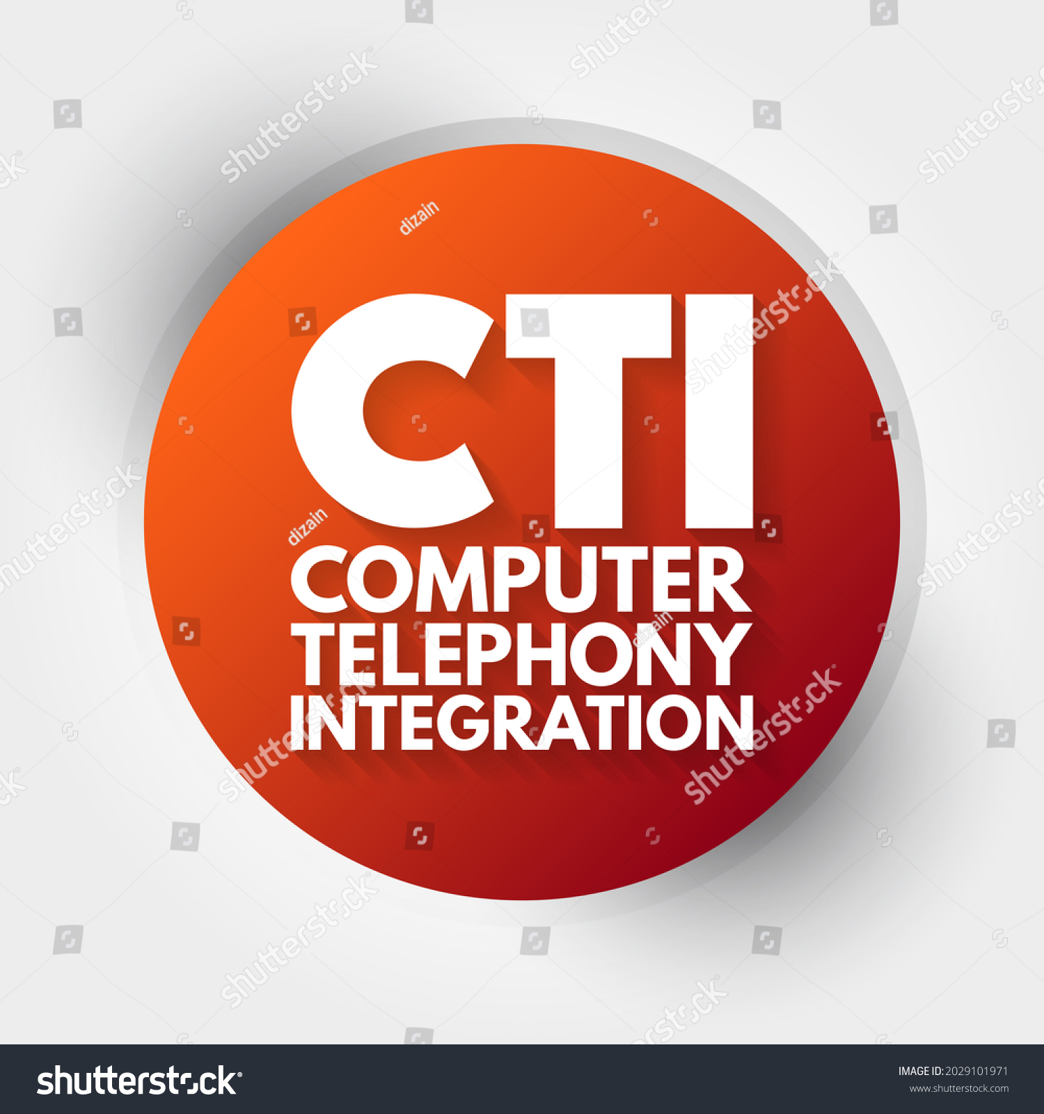 Cti Computer Telephony Integration Common Name Stock Illustration ... Cti Computer Telephony Integration Common Name Stock Illustration ...