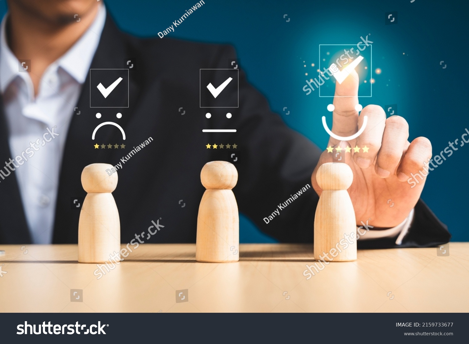 Customer Service Evaluation Satisfaction Survey Concepts Stock Photo ...