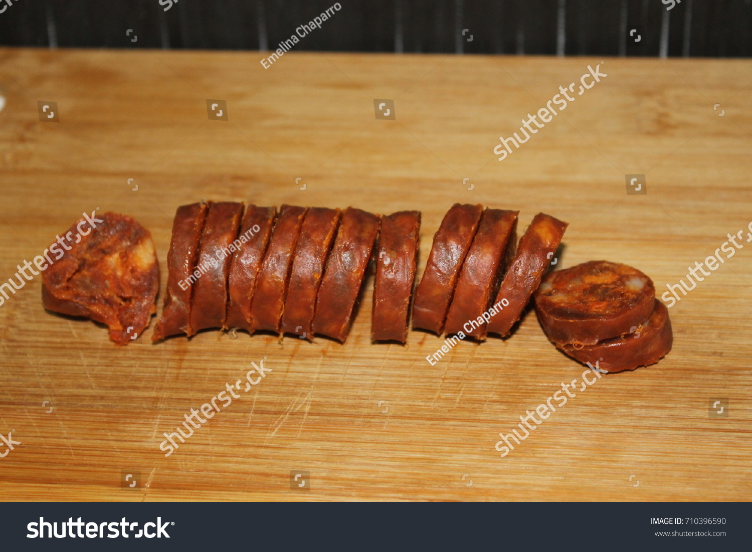 Cut Pepperoni Stock Photo 710396590 | Shutterstock
