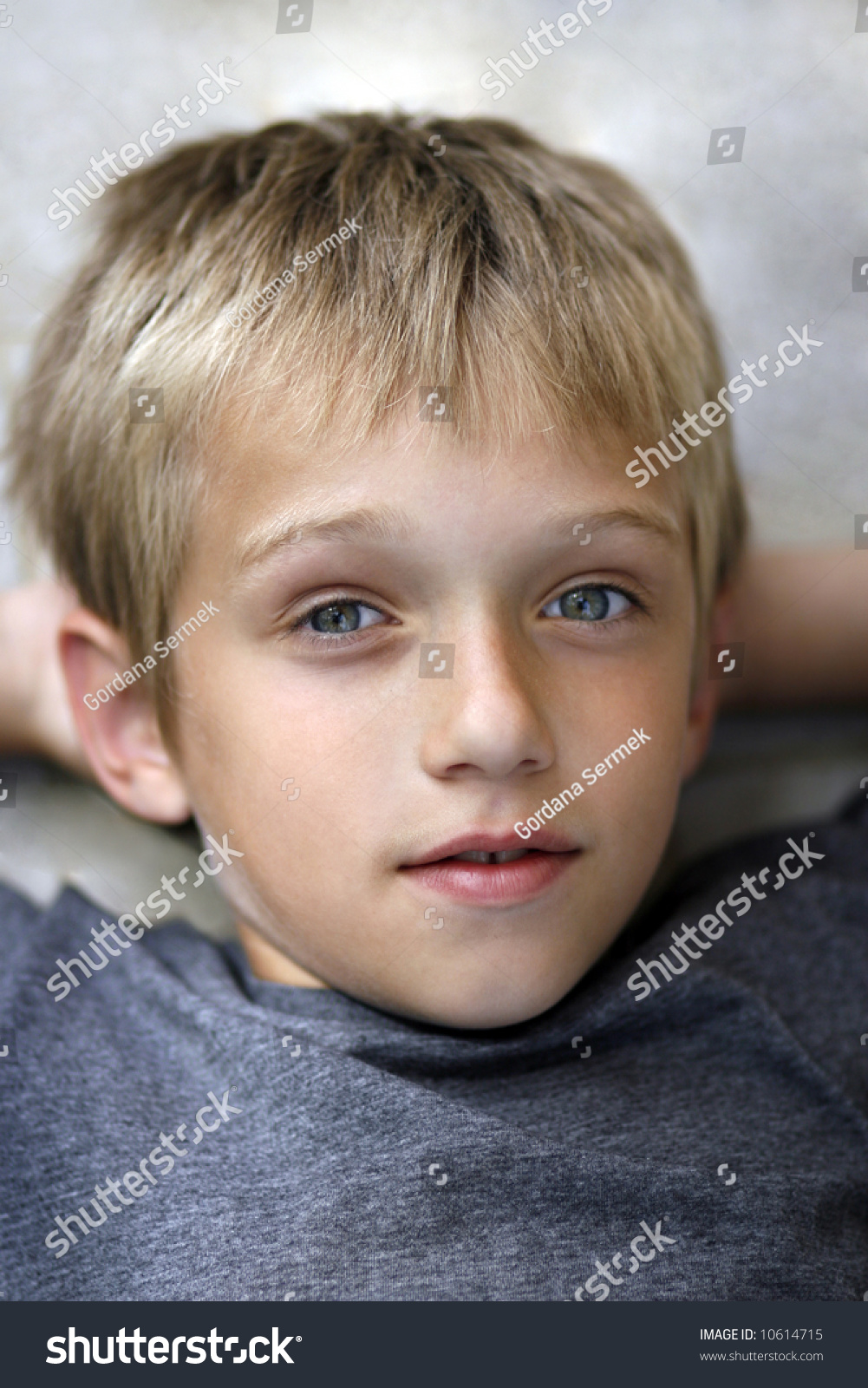 Cute Boy Lying Down Stock Photo 10614715 | Shutterstock