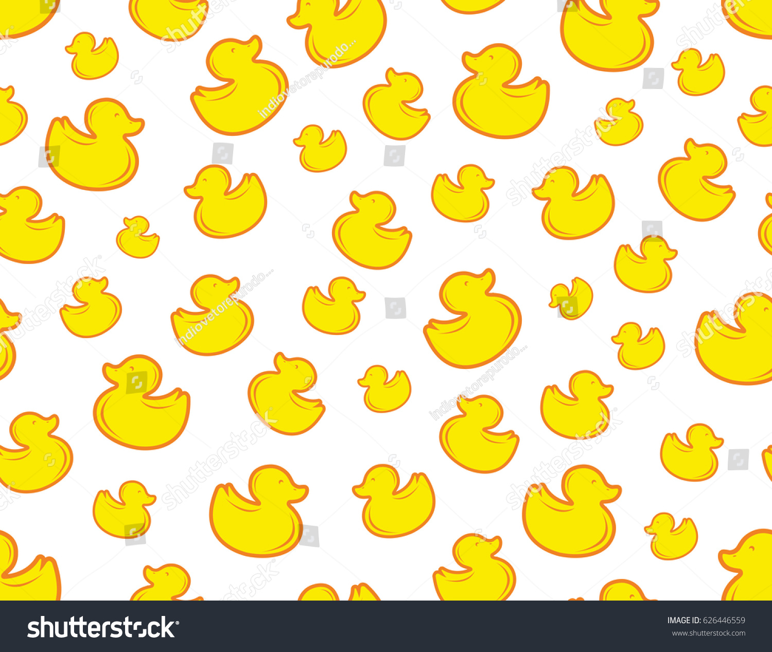Cute Duck Pattern Background Stock Illustration 626446559 - Shutterstock