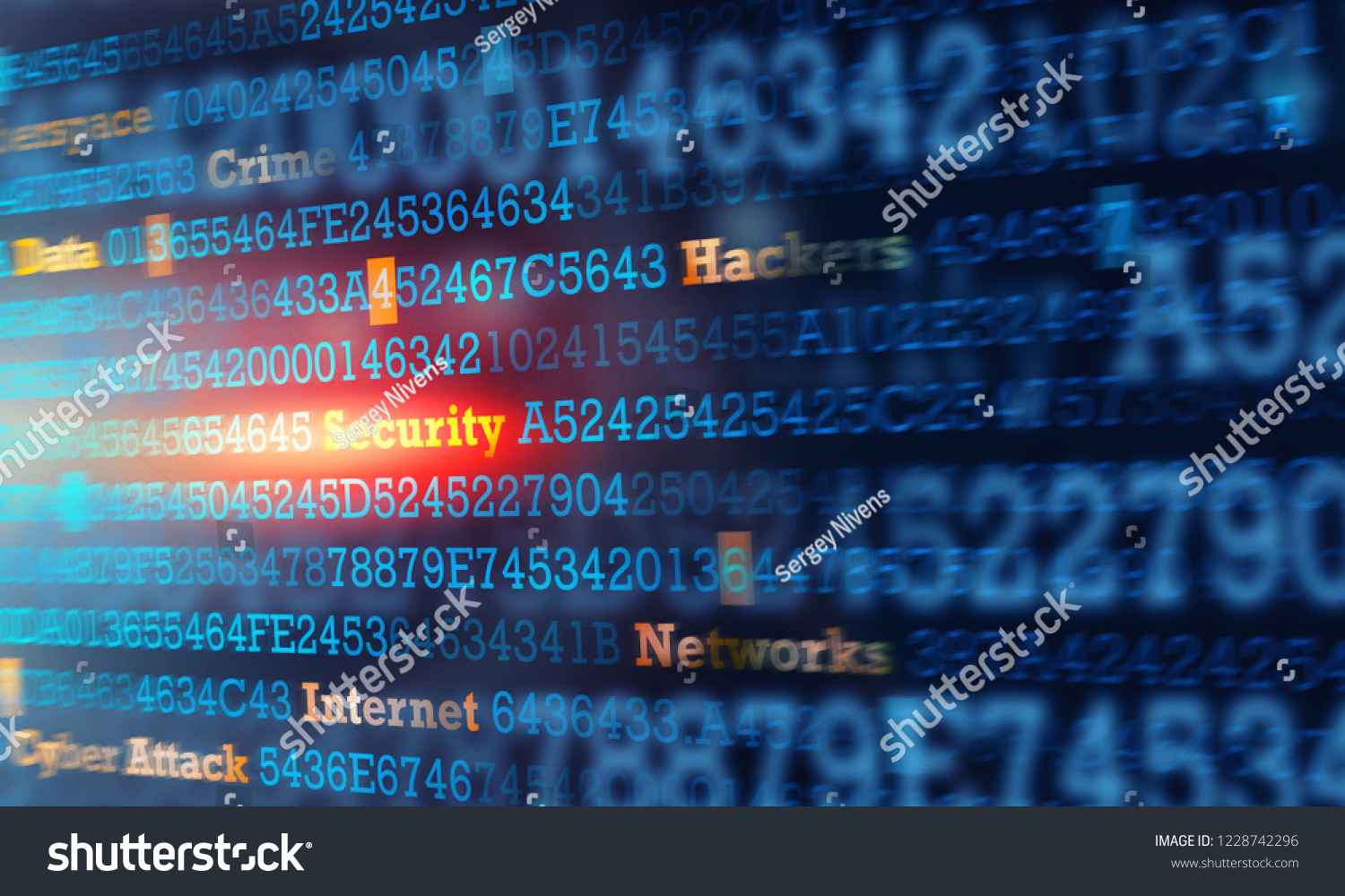 Cyber Attack Concept Stock Illustration 1228742296
