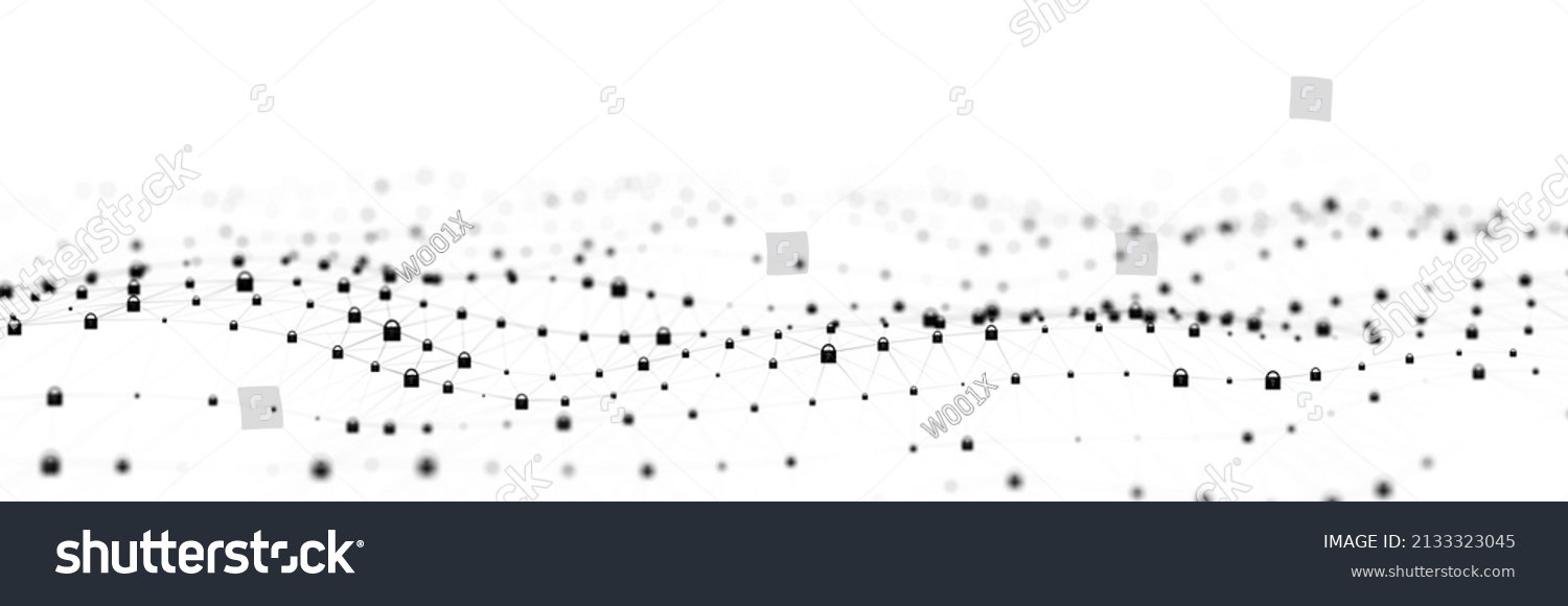 Cyber Security Flow Concept Digital Wave Stock Illustration 2133323045 Shutterstock