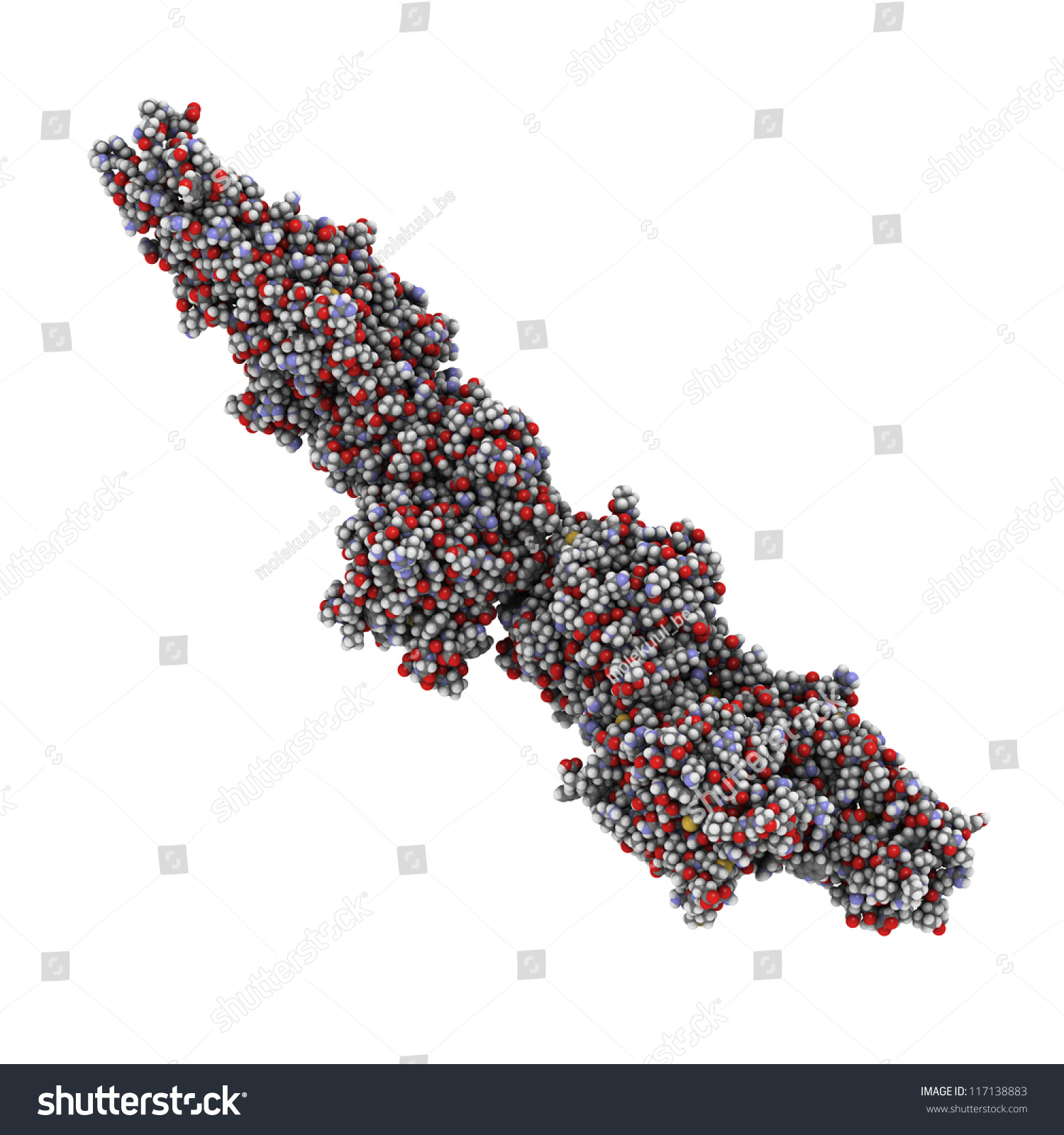 Ddimer Fibrin Degradation Product Chemical Structure Stock Illustration