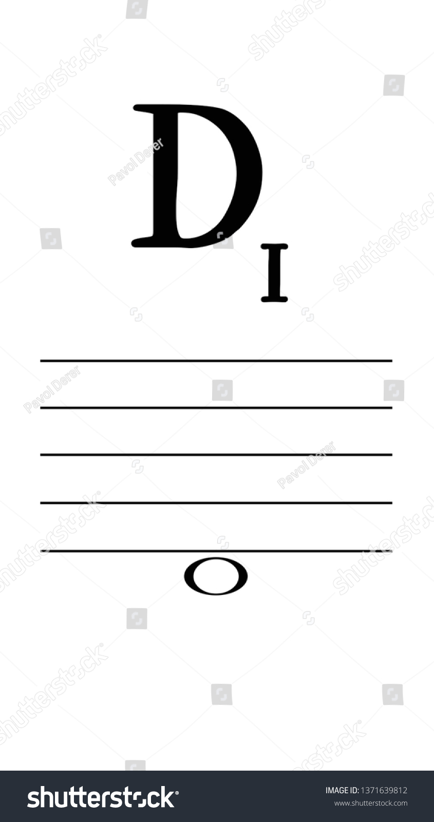 D1 Note Basic Three Octaves Violin Stock Illustration 1371639812 ...