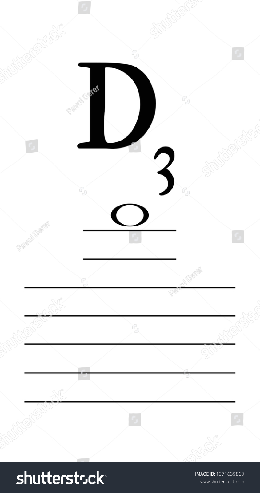 D3 Note Basic Three Octaves Violin Stock Illustration 1371639860 ...