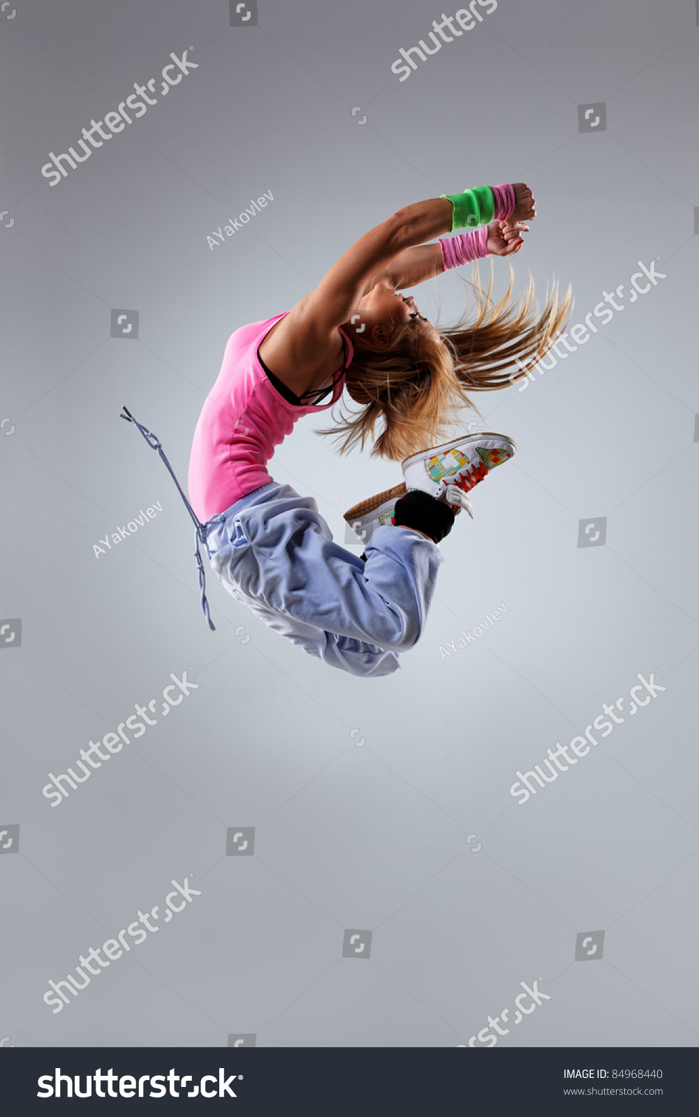 Dancer Jumping On Studio Background Stock Photo 84968440 | Shutterstock