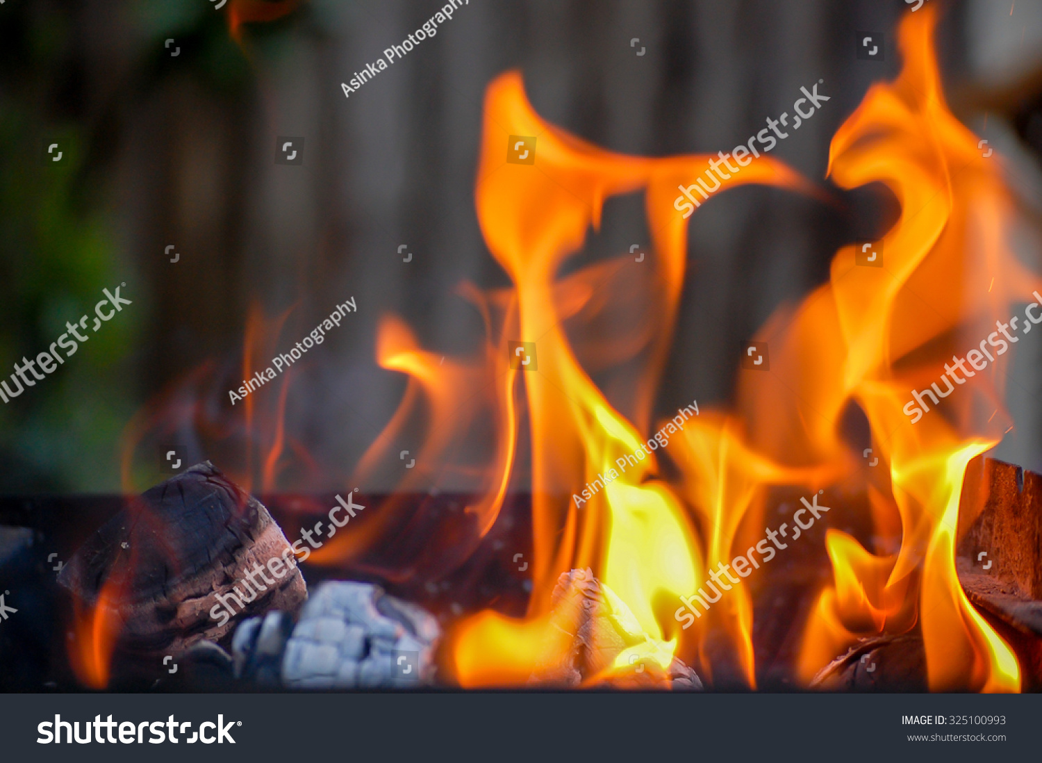 Dancing Fire Flames Stock Photo 325100993 | Shutterstock