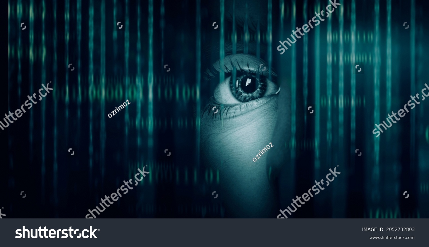 Dark Background Computer Binary Code Hidden Stock Photo (Edit Now ...