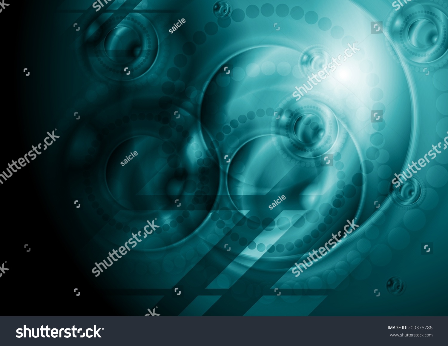 Dark Green Technology Background Stock Illustration 200375786