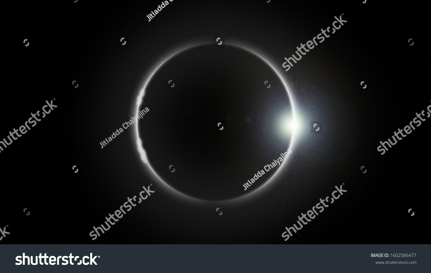 Dark Moon Eclipse Illustration Stock Illustration 1602586477 | Shutterstock