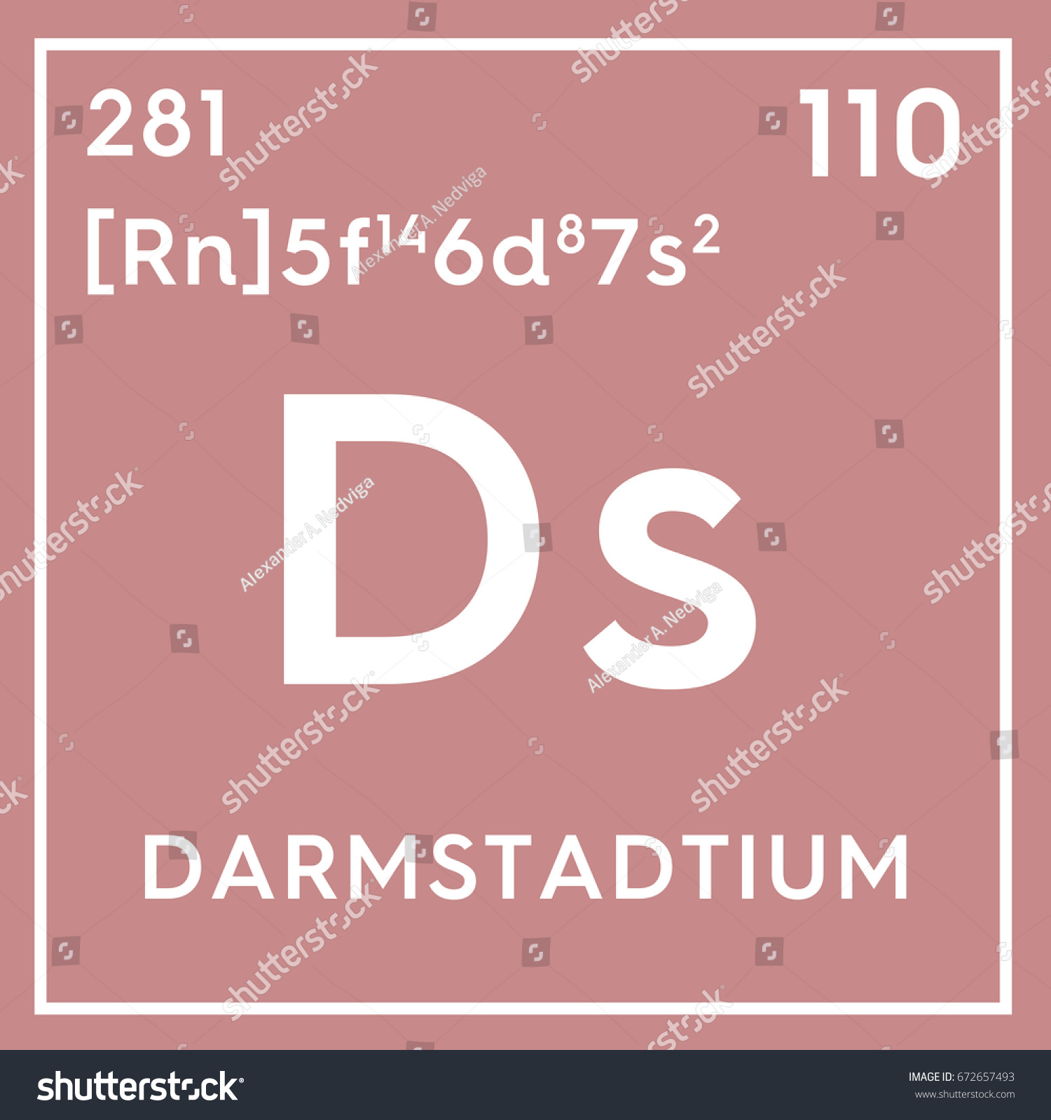 Darmstadtium Transition Metals Chemical Element Mendeleevs Stock ... Darmstadtium Transition Metals Chemical Element Mendeleevs Stock ...