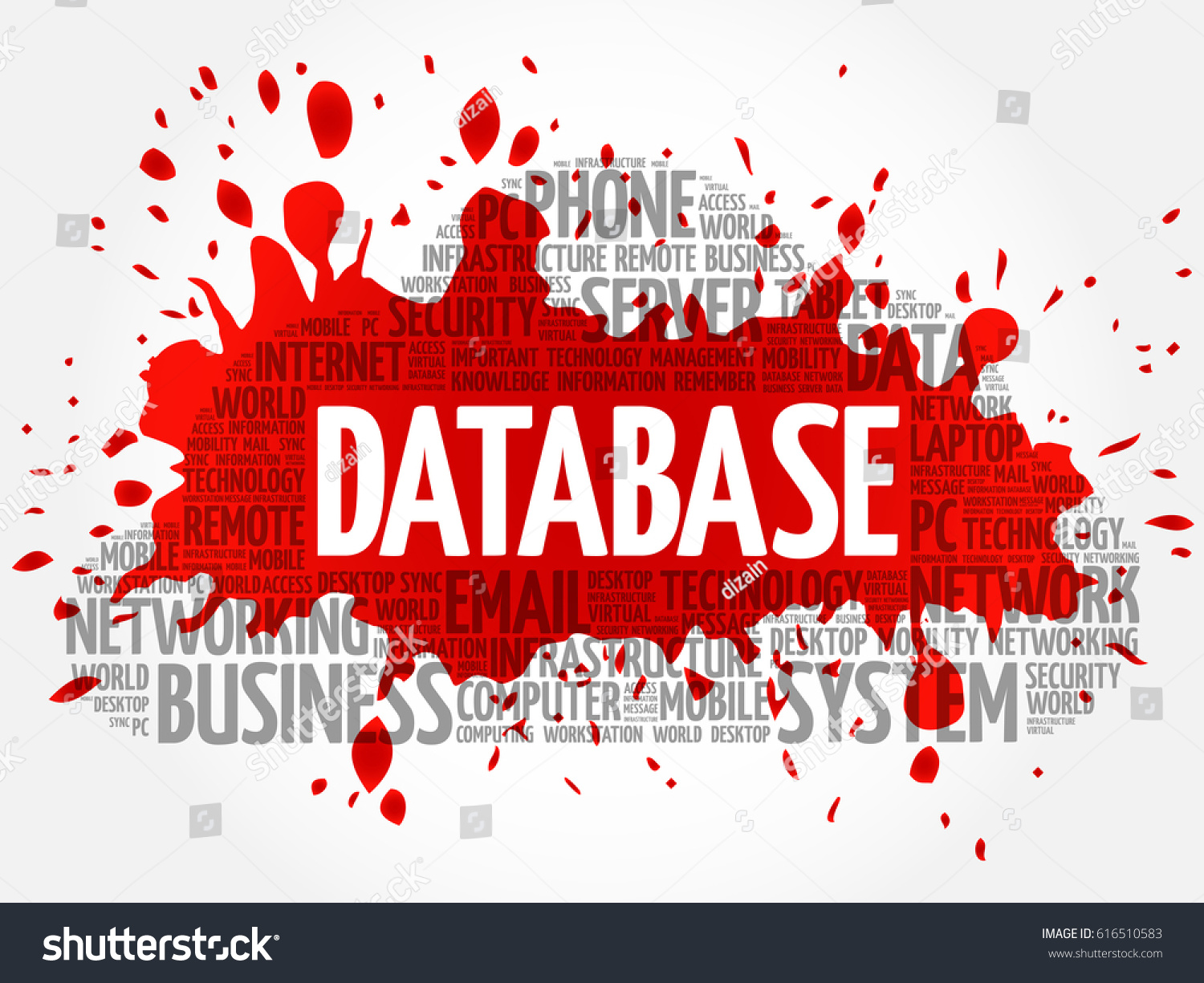 Database Word Cloud Concept Stock Illustration 616510583 | Shutterstock