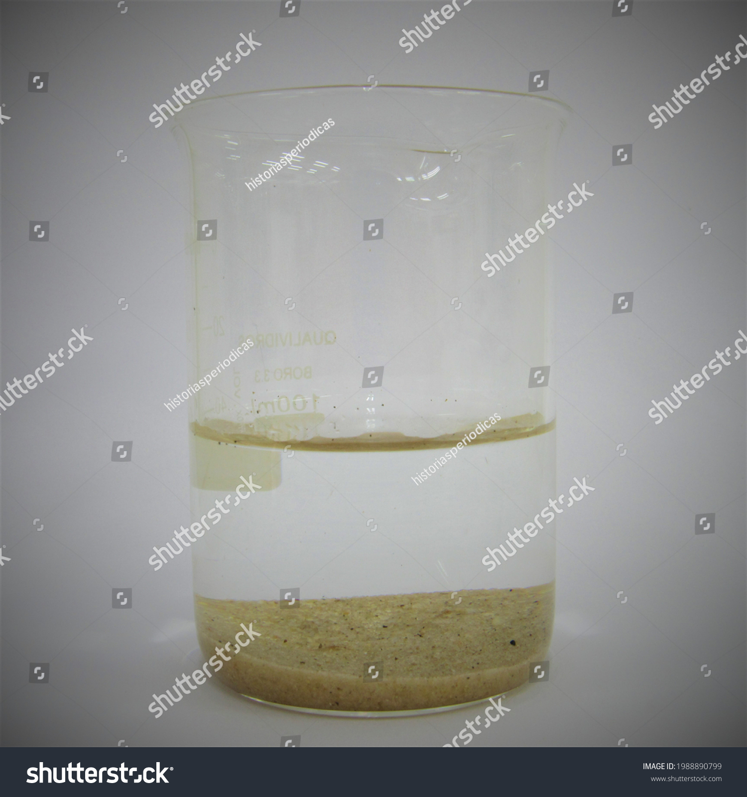 Decanting Process Separation Between Solid Liquid Stock Photo ...